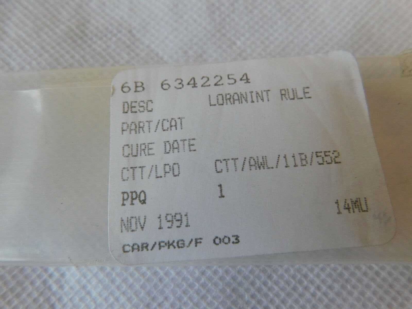 Ex RAF Lattice Chart Interpolator Loran Ruler 1R3B