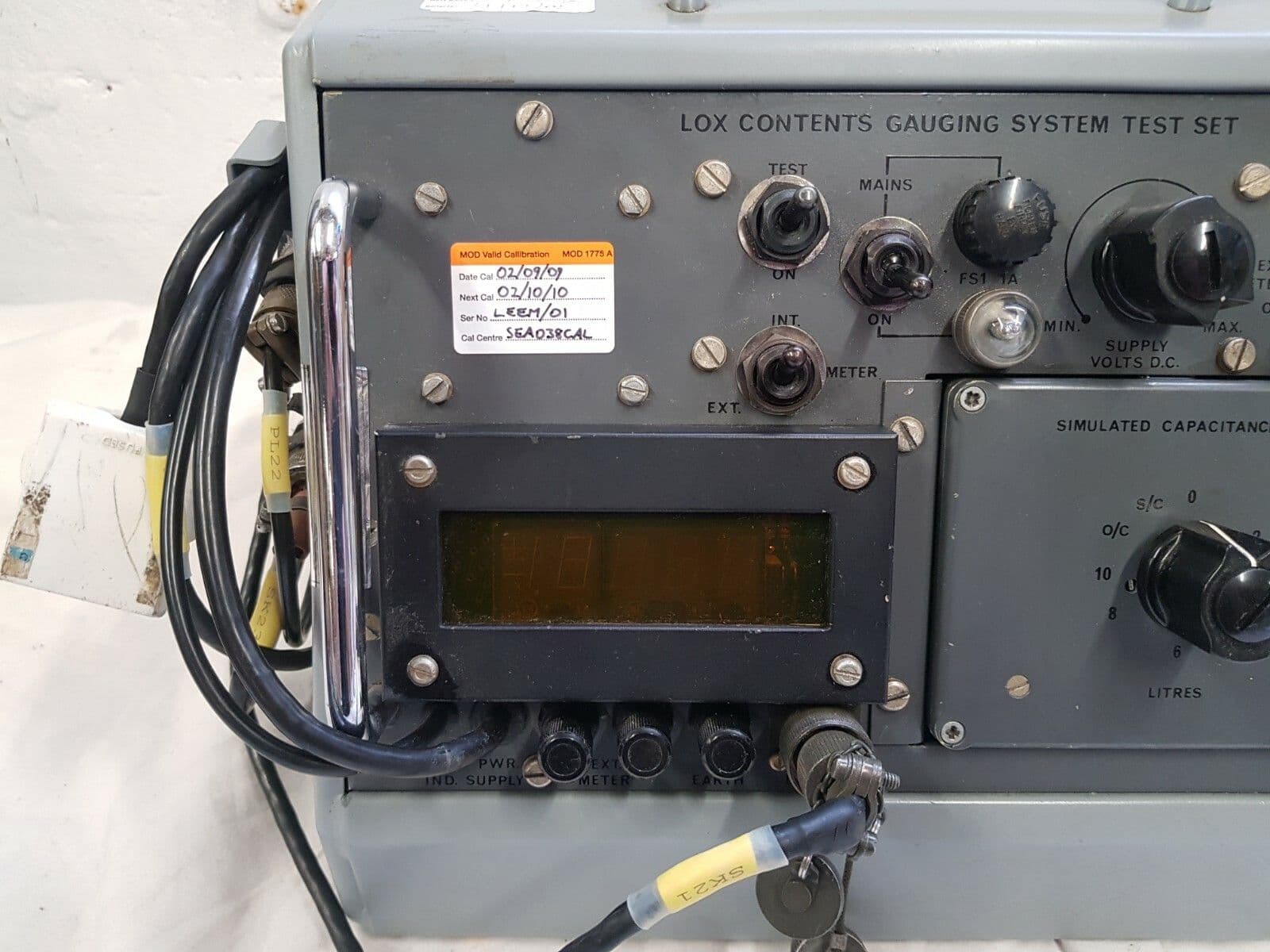 Ex RAF LOX Contents Gauging System Test Set GR5A