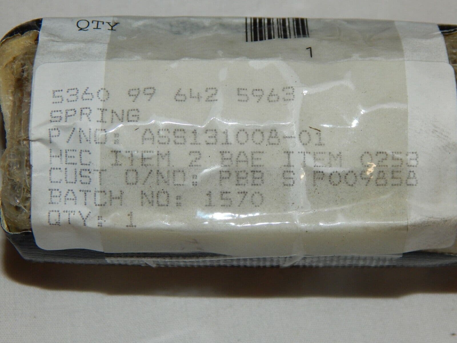 Helical Compression Aircraft Spring Steel Diameter 40mm Length 80mm V23