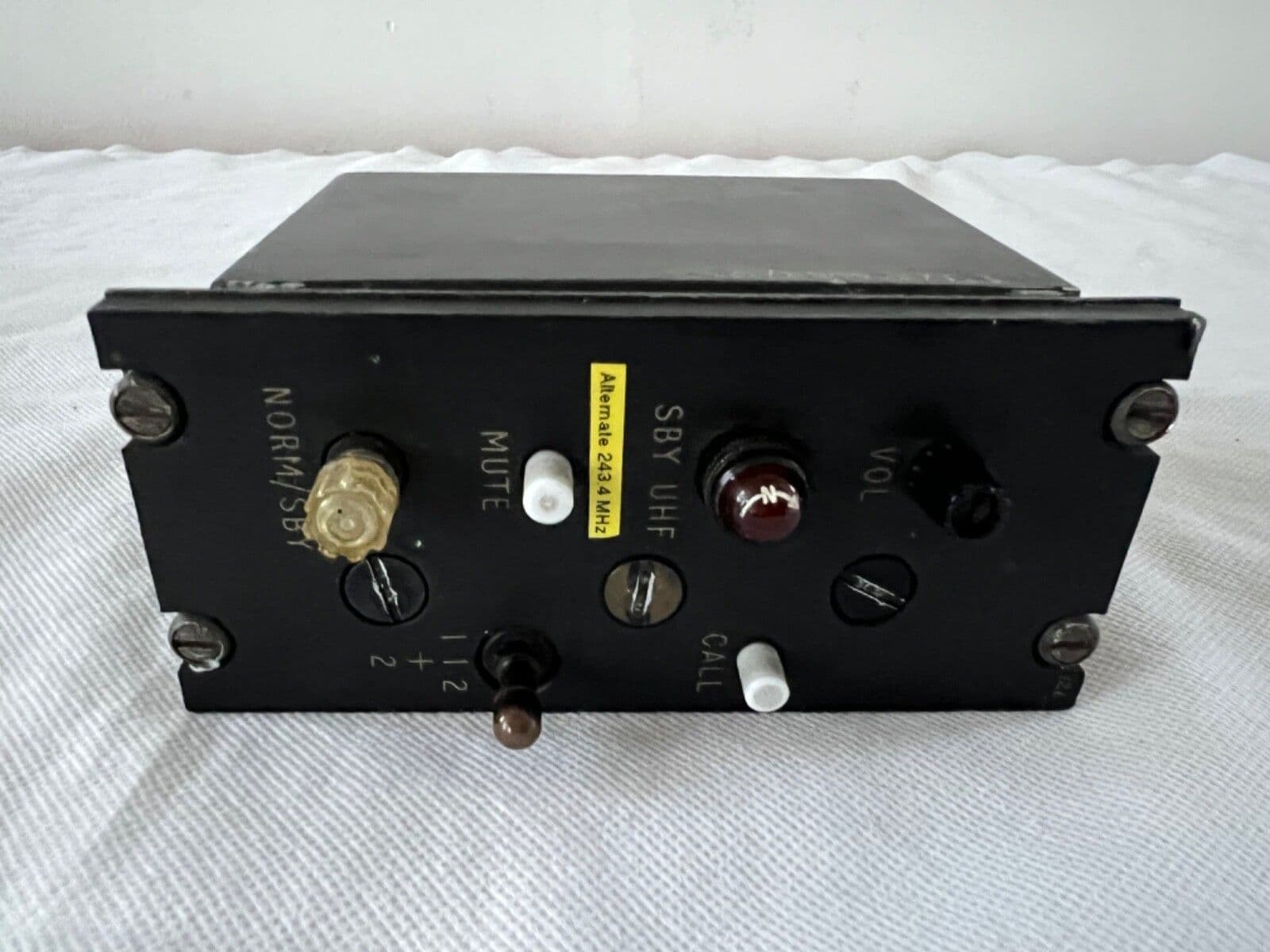 Jaguar T2 Aircraft Rear Cockpit Radio Selector Unit ERSU From ZB615 D5C