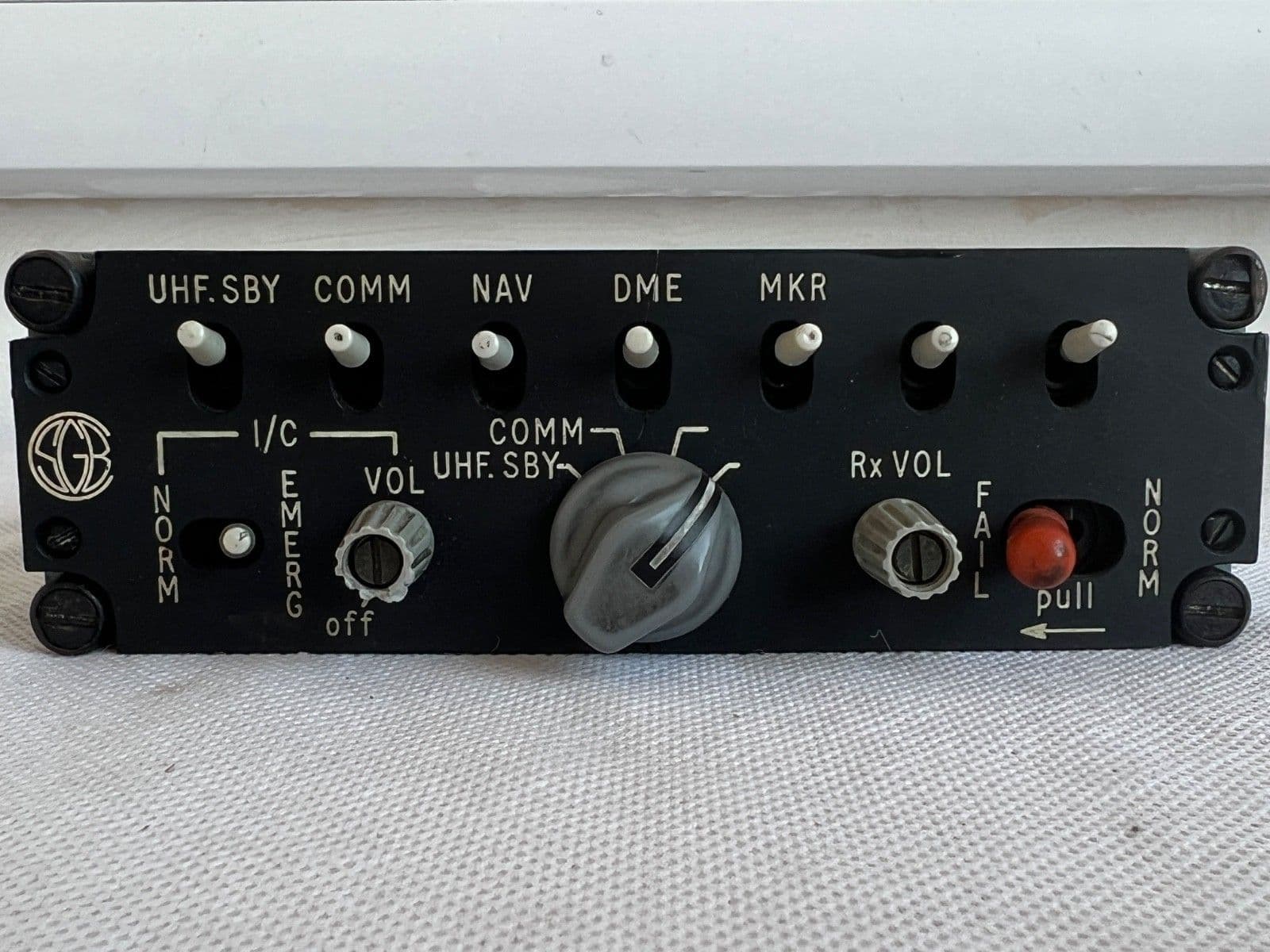 Jet Provost Aircraft Radio Intercom Control Station Box B691/17 D6C