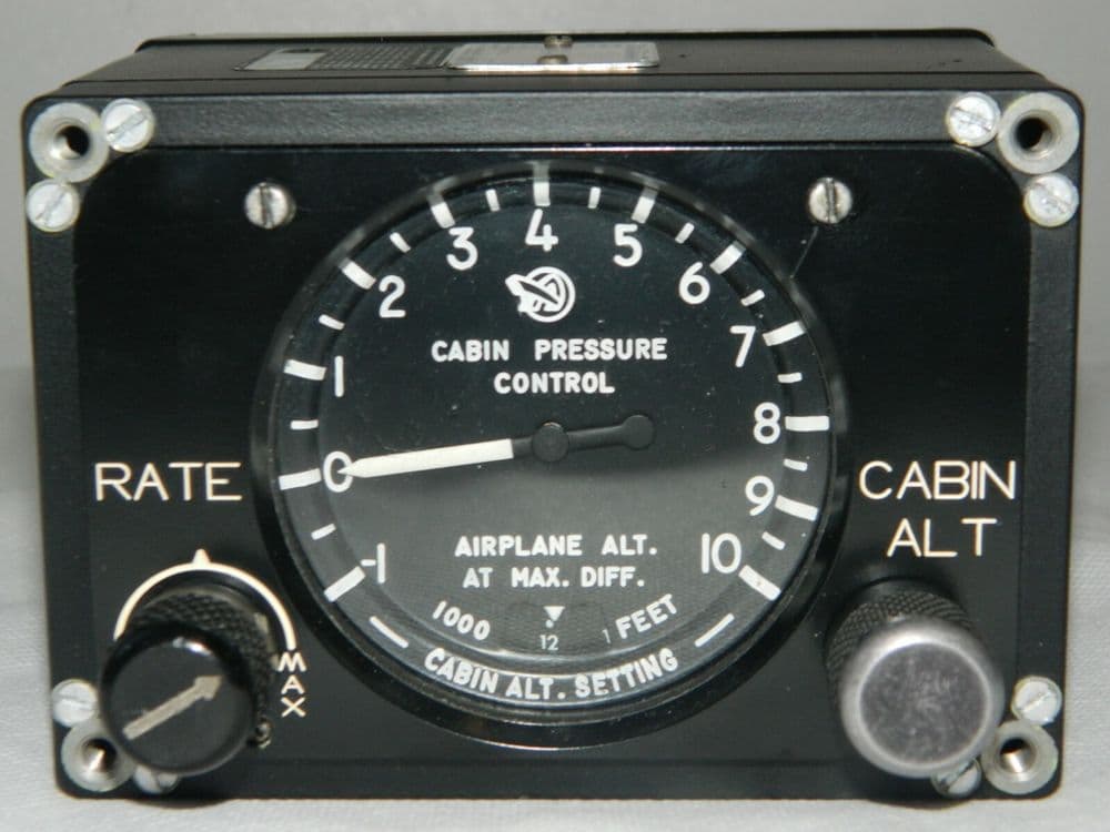 Jet Stream Aircraft Cabin Pressure Controller Part No 130312-7 1R8C