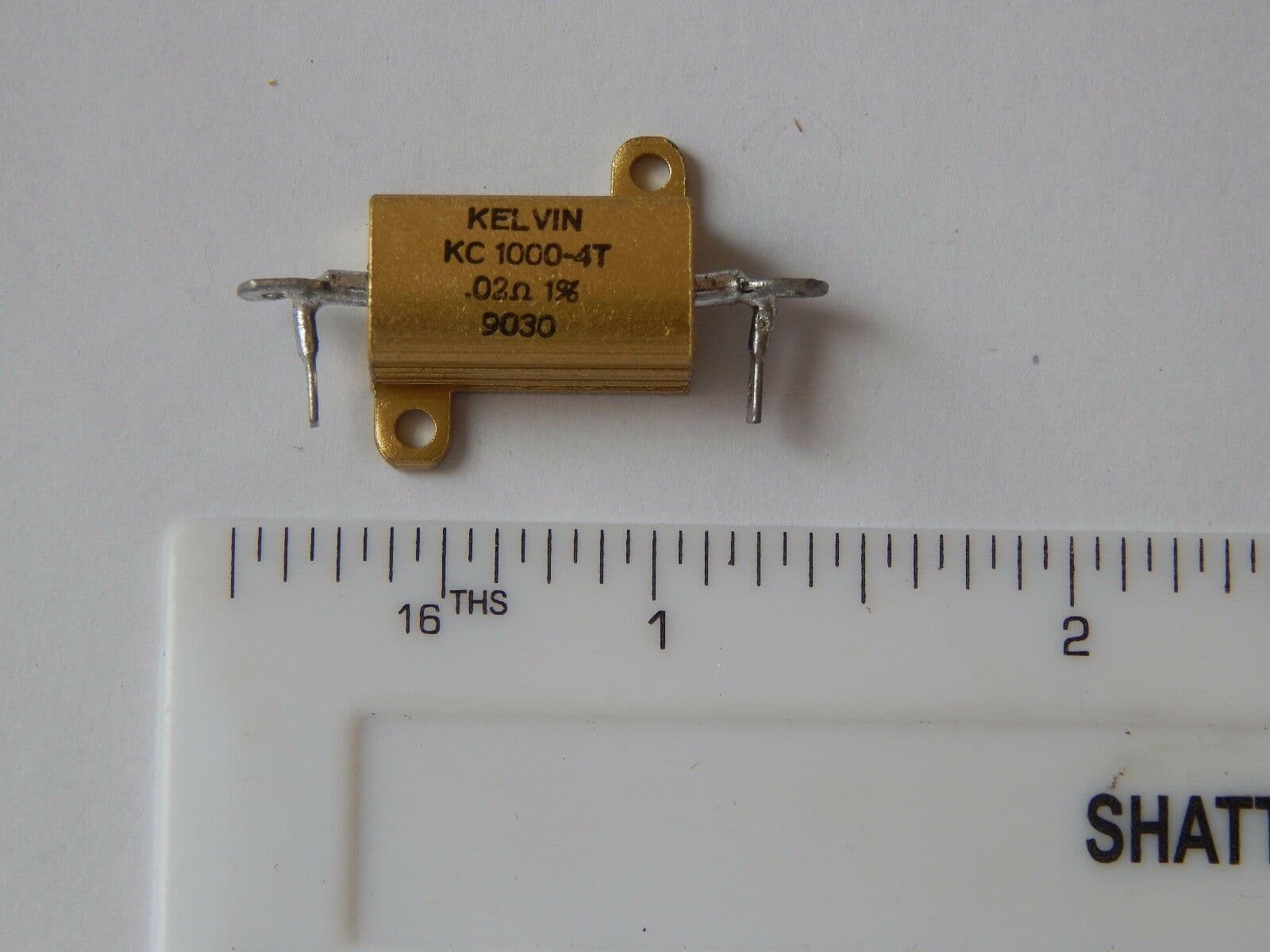 Kelvin KC1000-4T Aluminium Resistor Resistance 0 02 Ohm 12W 3R1E EC60