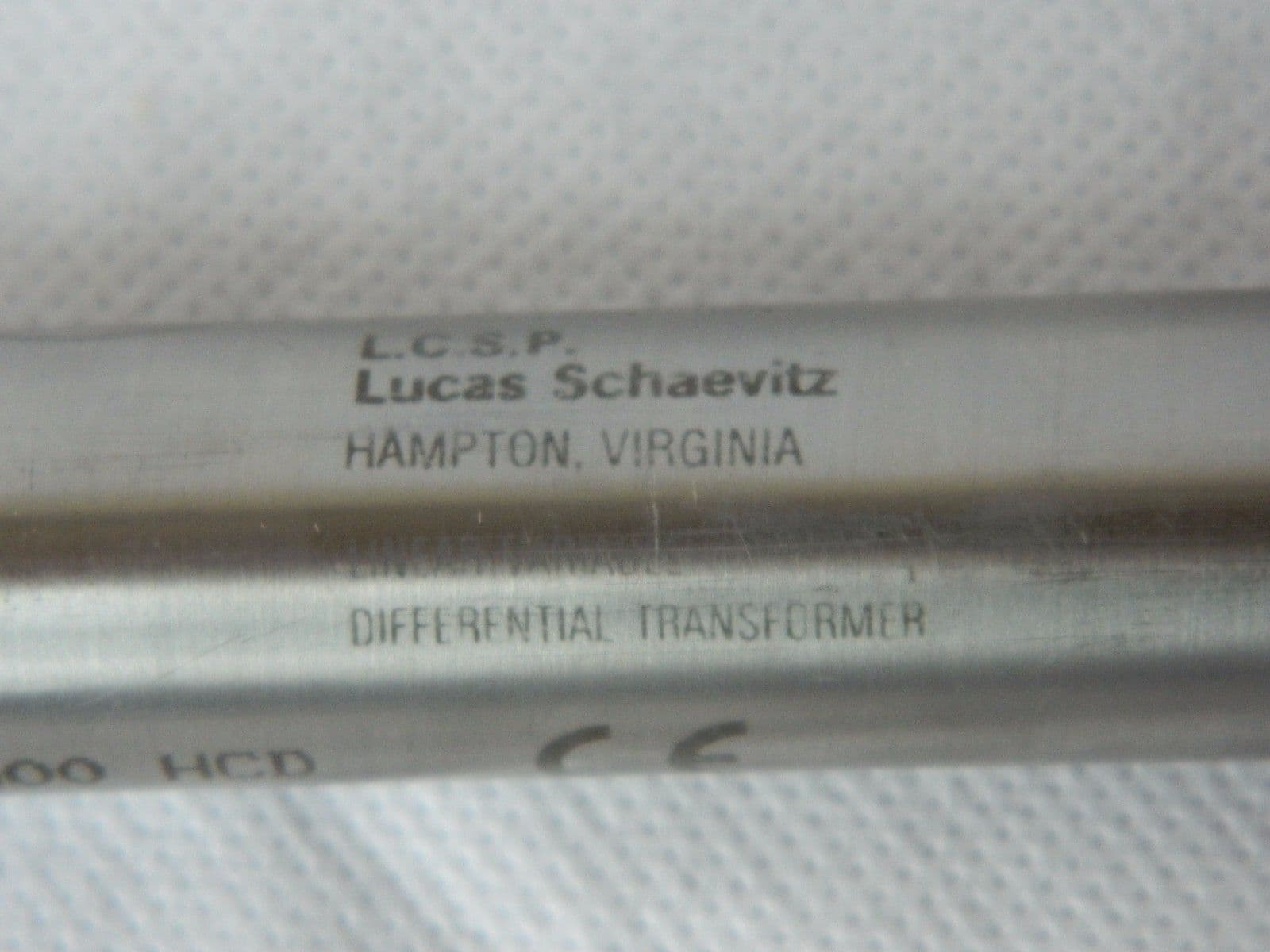 Lucas Linear Variable Differential Transformer Transducer Model HCD 500 ...