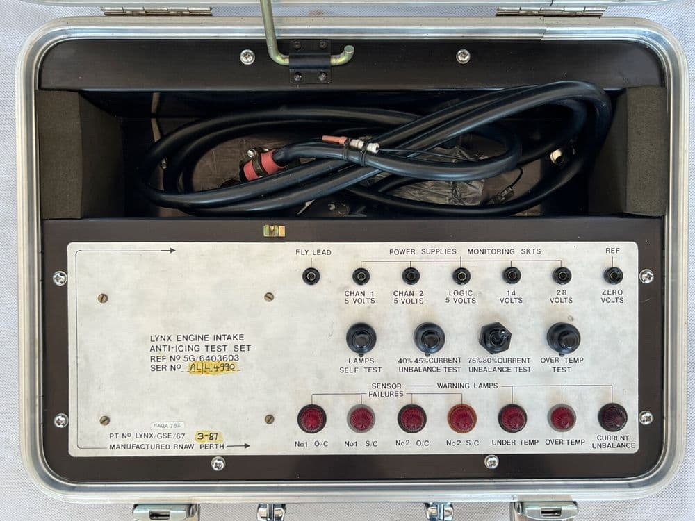 Lynx Helicopter Engine Intake Anti-Icing Test Set 5G/6403603 PL53