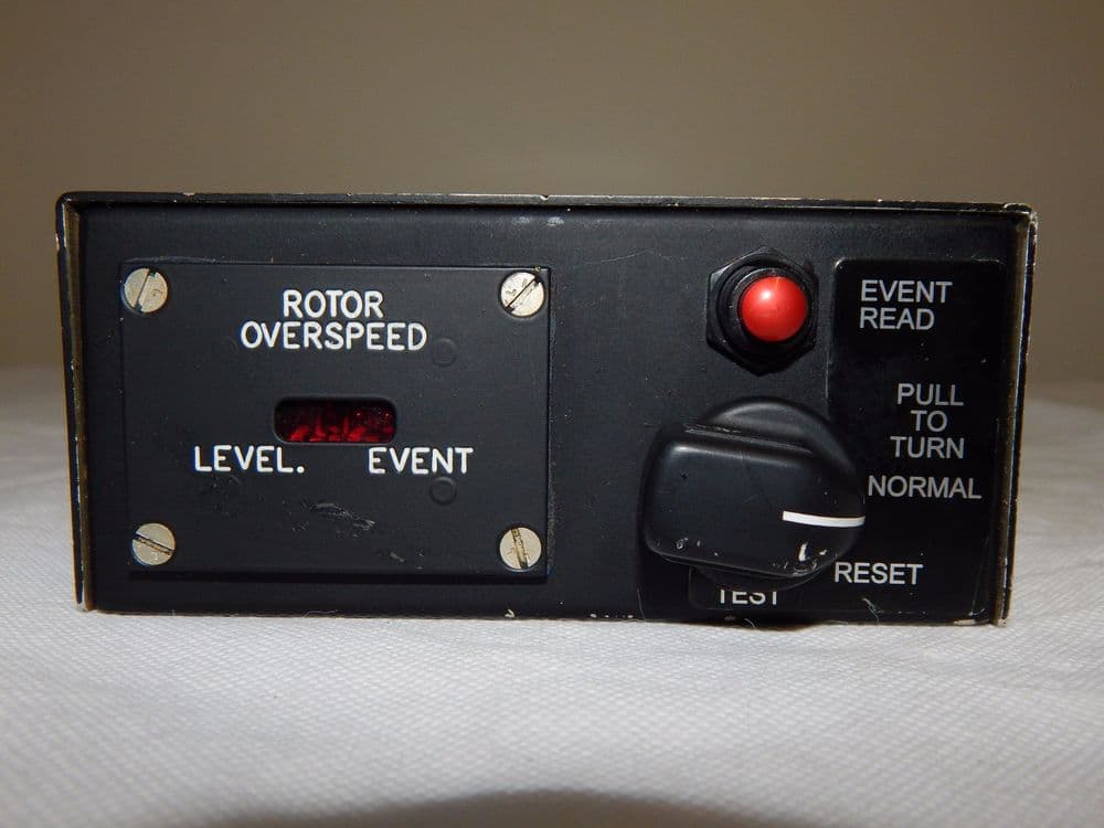 Lynx Helicopter Rotor Overspeed Warning Unit Part No WG1381-1973-045 1R6B