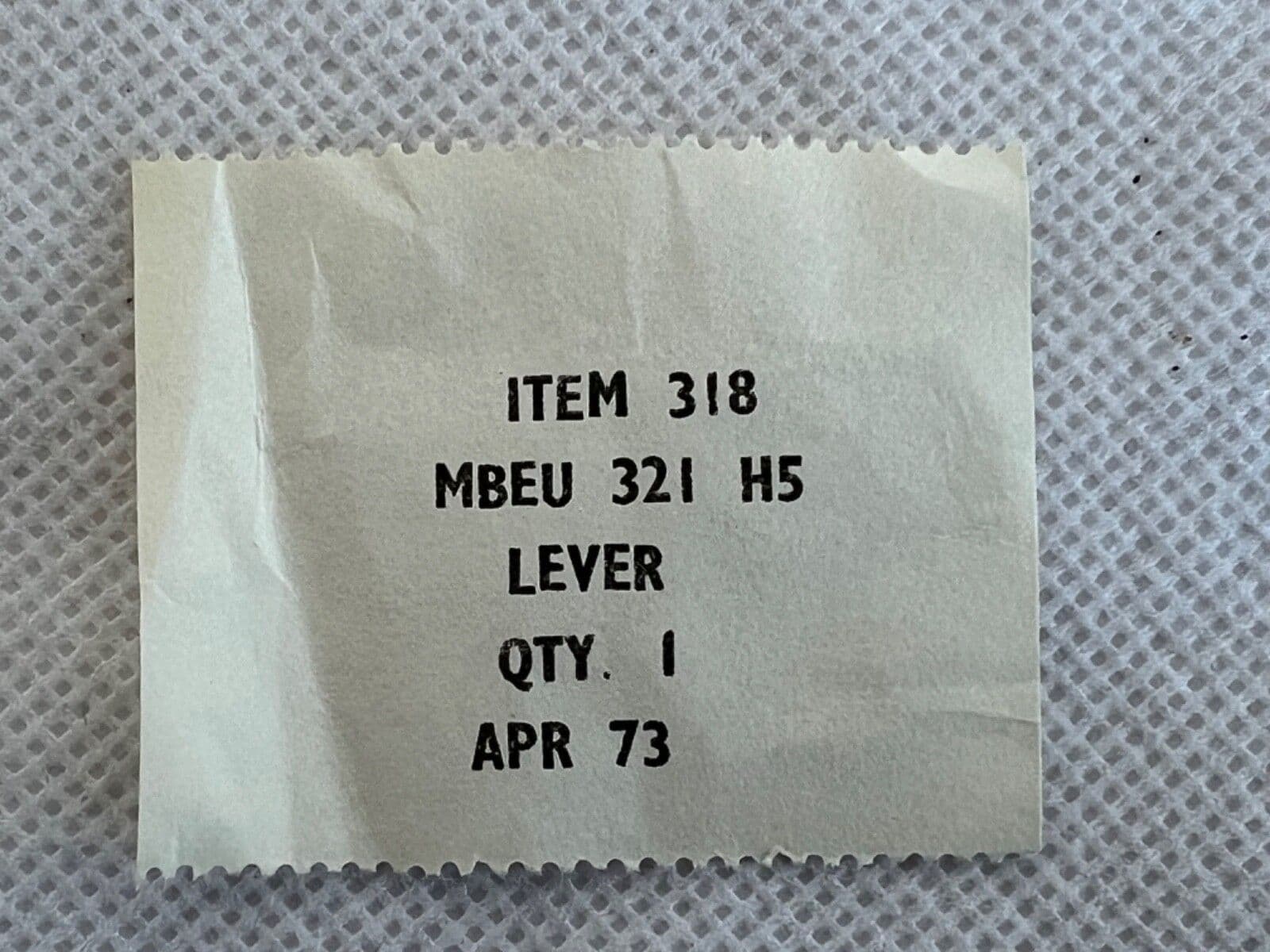 Martin Baker Ejection Seat Lever MBEU321H5 D5C