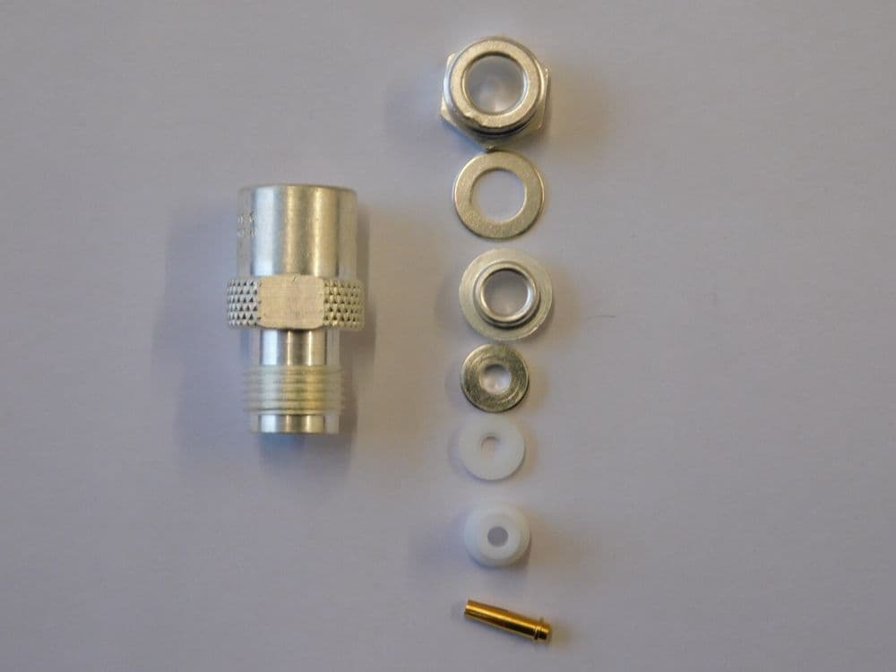 Microwave TNC RF Connector Straight Jack Part M39012/27-0101 MIL SPEC GR1B