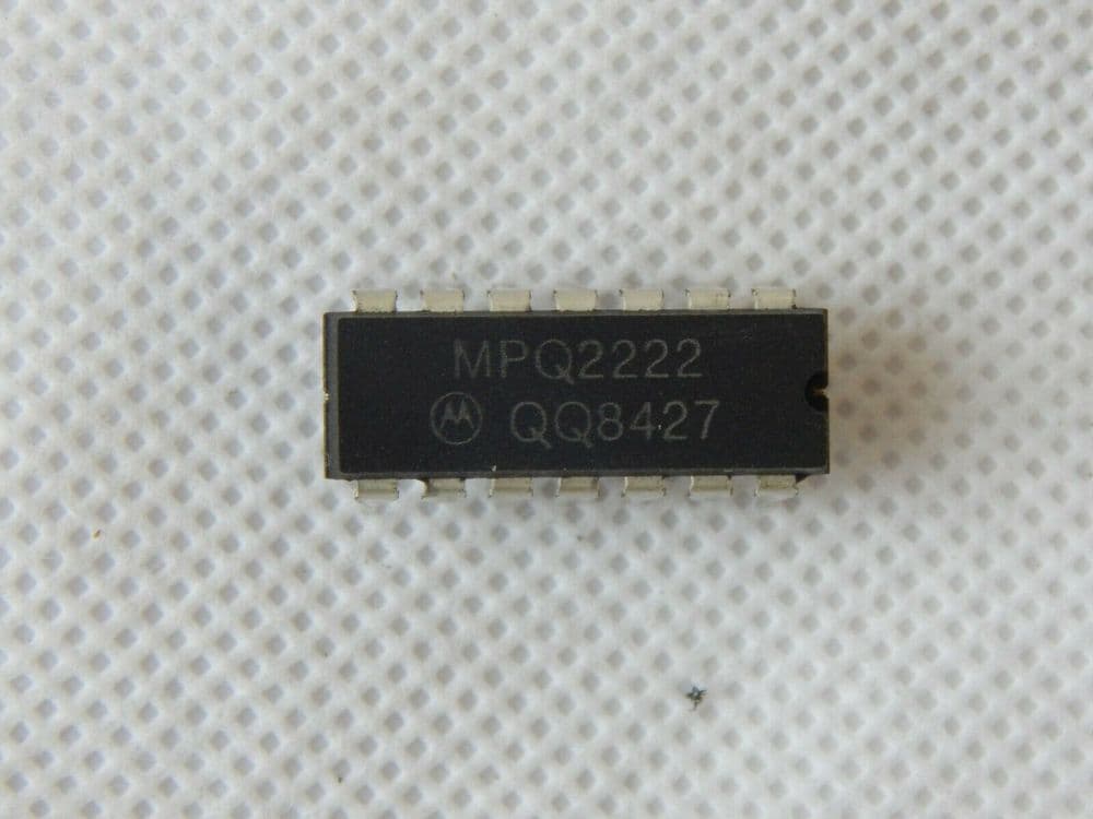 Motorola Quad NPN Silicon Transistor 0 5W 60V 250 MHz MPQ2222 3R1D EC40