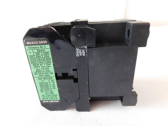 MTE 7 5KW Contactor Module MAX03-0420 115V Coil New D6B