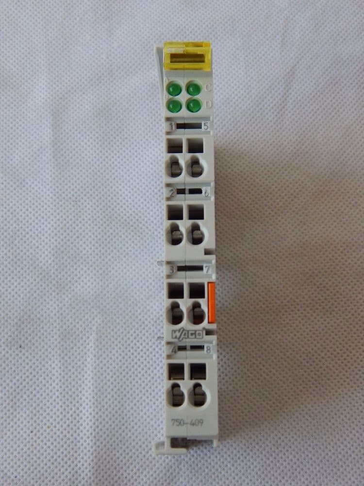 New Wago I/O System 4 Channel Digital Input Module P/No 750-409 24VDC 1R8D