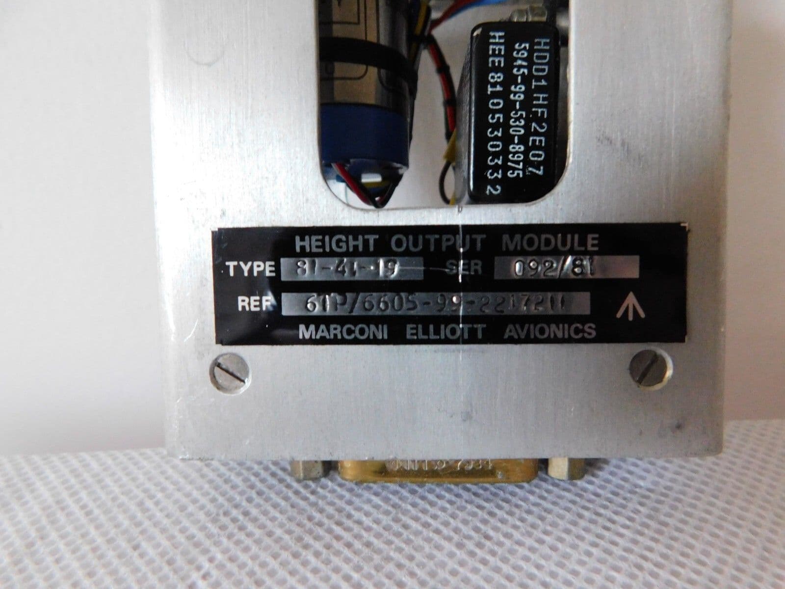 Nimrod Aircraft Air Data Computer Height Output Module Type 81-41-19 D4C