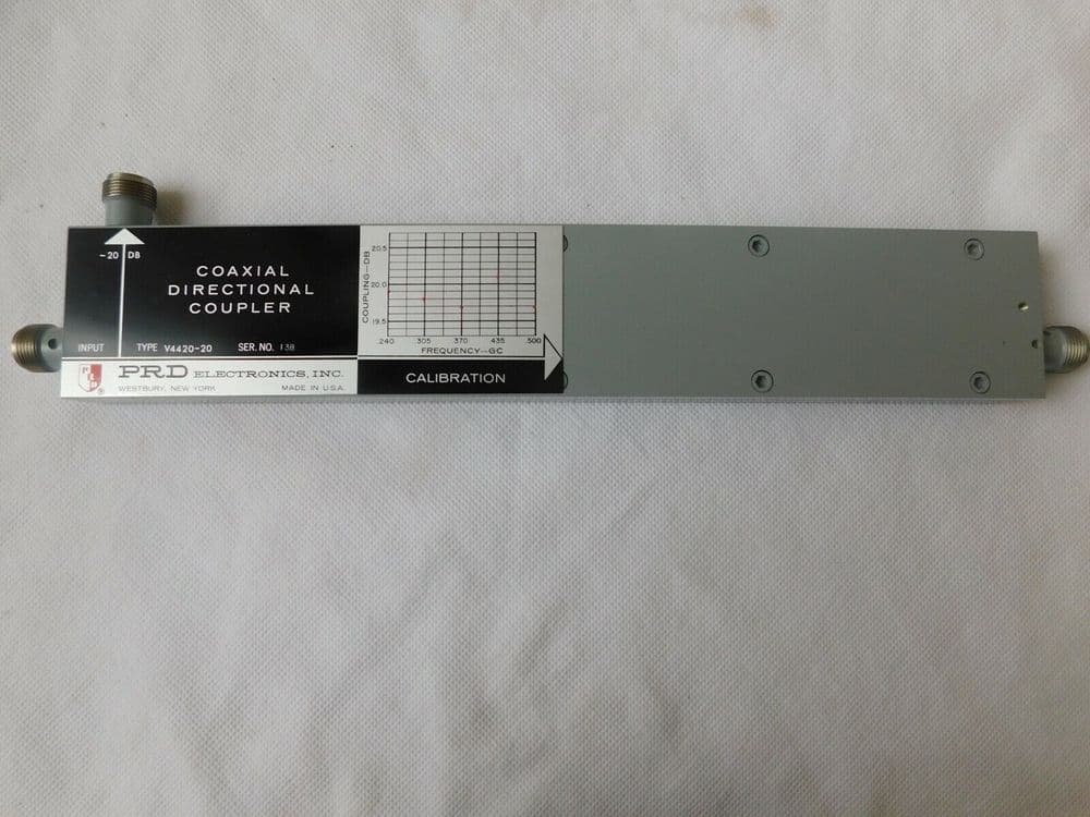 PRD Electronics Coaxial Directional Coupler Part No V4420-20 1R11E