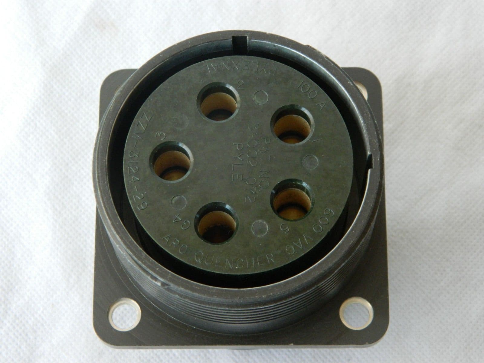 Pyle Line Neptune Series 5 Pin Bulkhead Connector 600V AC 100A 1R4B