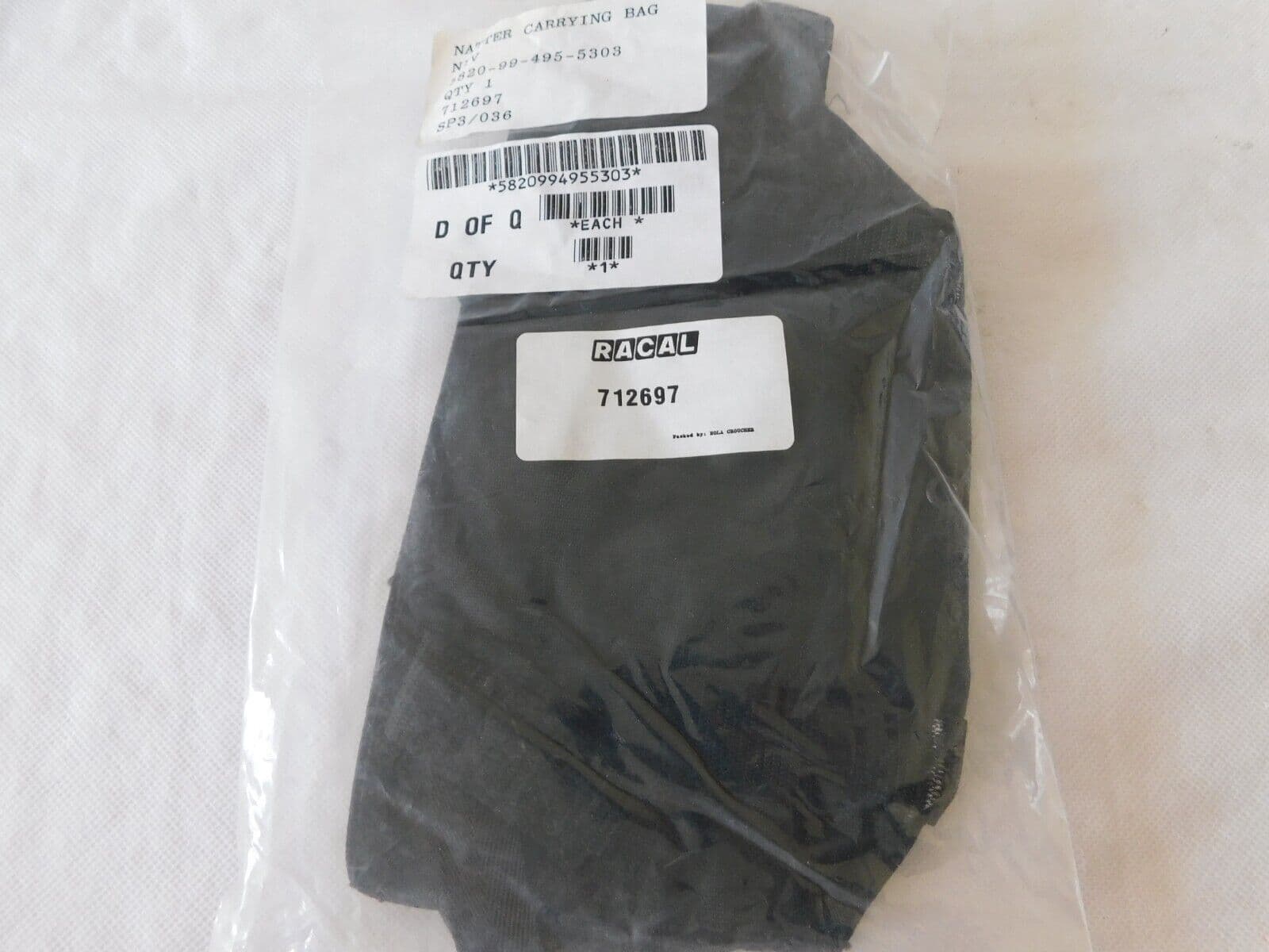 Racal Cougar SMT Battery Carrying Bag For SF SAS D8D
