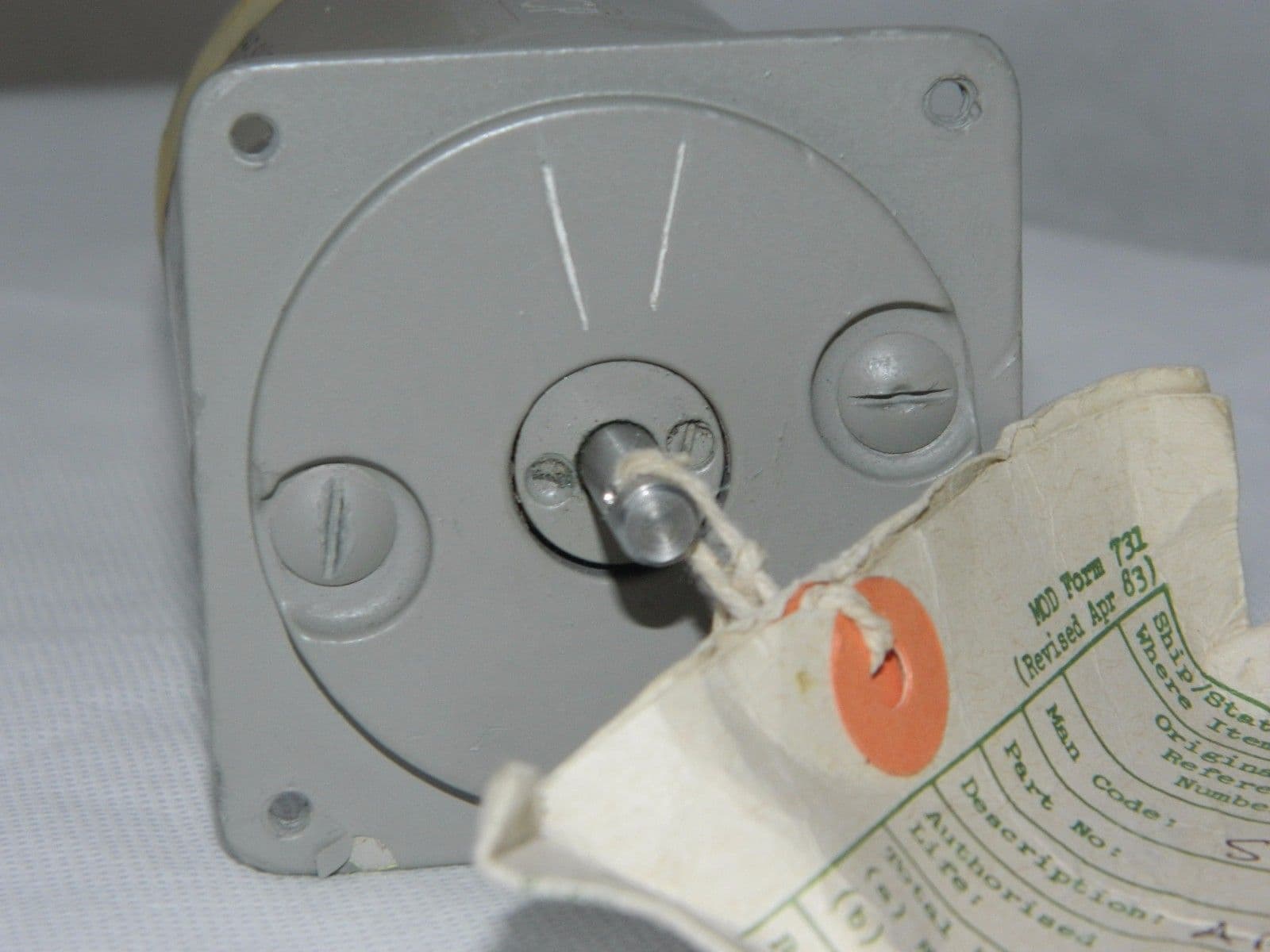 RAF Aircraft Flight Control System Selector Switch Part 6M4 N 8789A1 1R10B