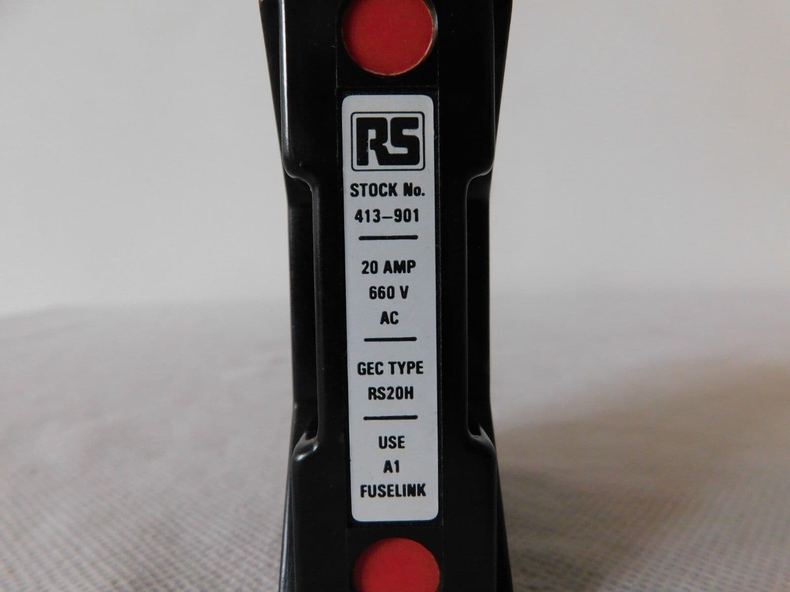 Red Spot 20 Amp Fuse Holder For A1 Fuse Part No RS20H D5B