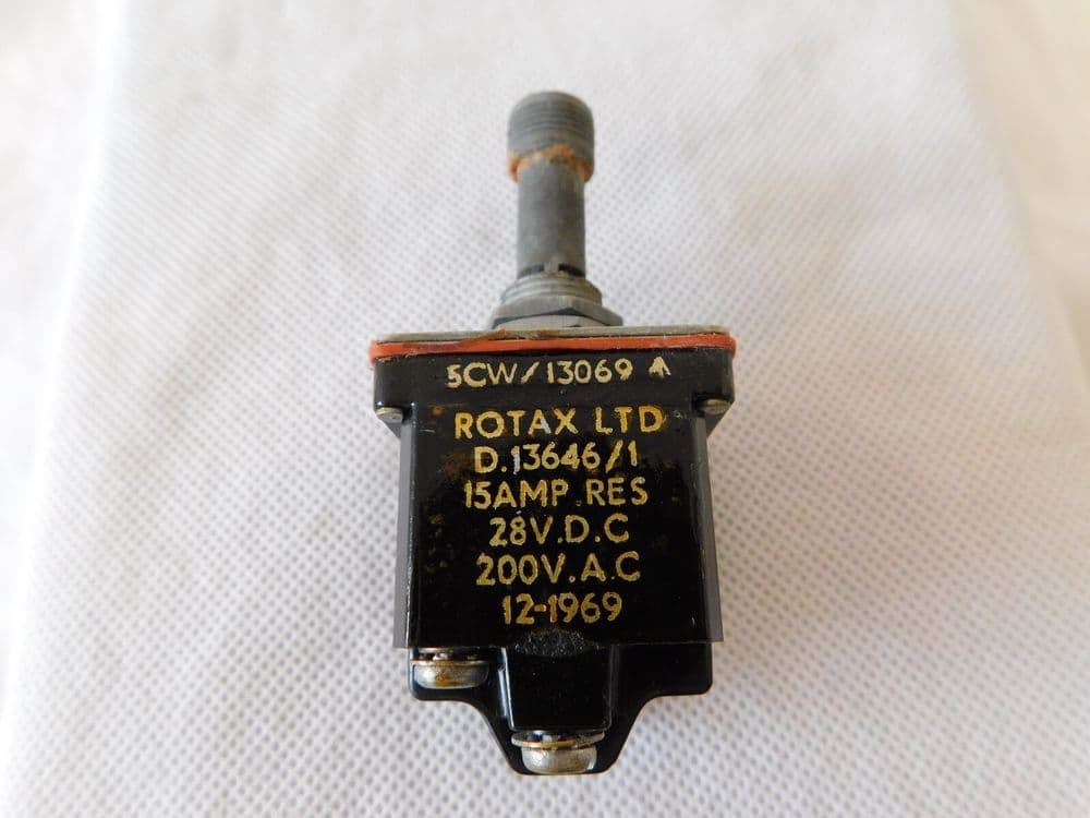 Rotax Ltd Aircraft Toggle Switch Part No D13646/1 D4C