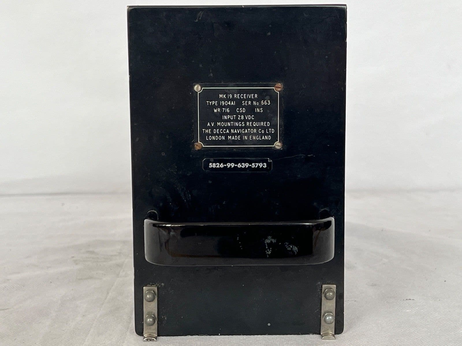 Sea King Helicopter Decca MK19 Receiver Radio From ZE369 PL53