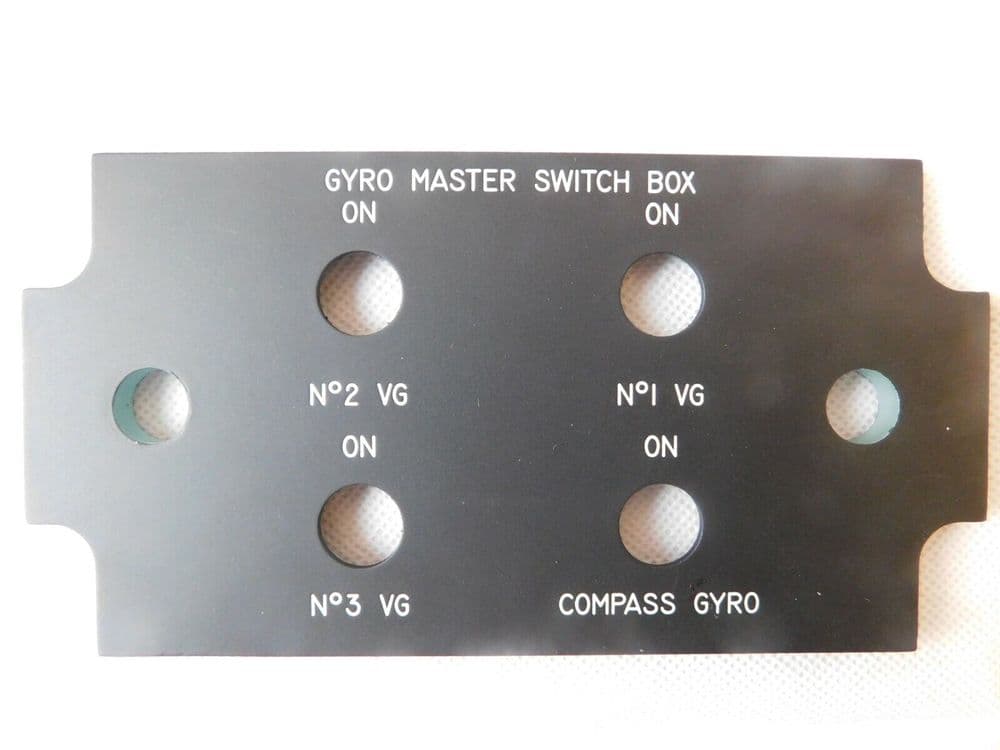 Sea King Helicopter Gyro Master Switch Box Panel Part No 10-0303-1 1R6D