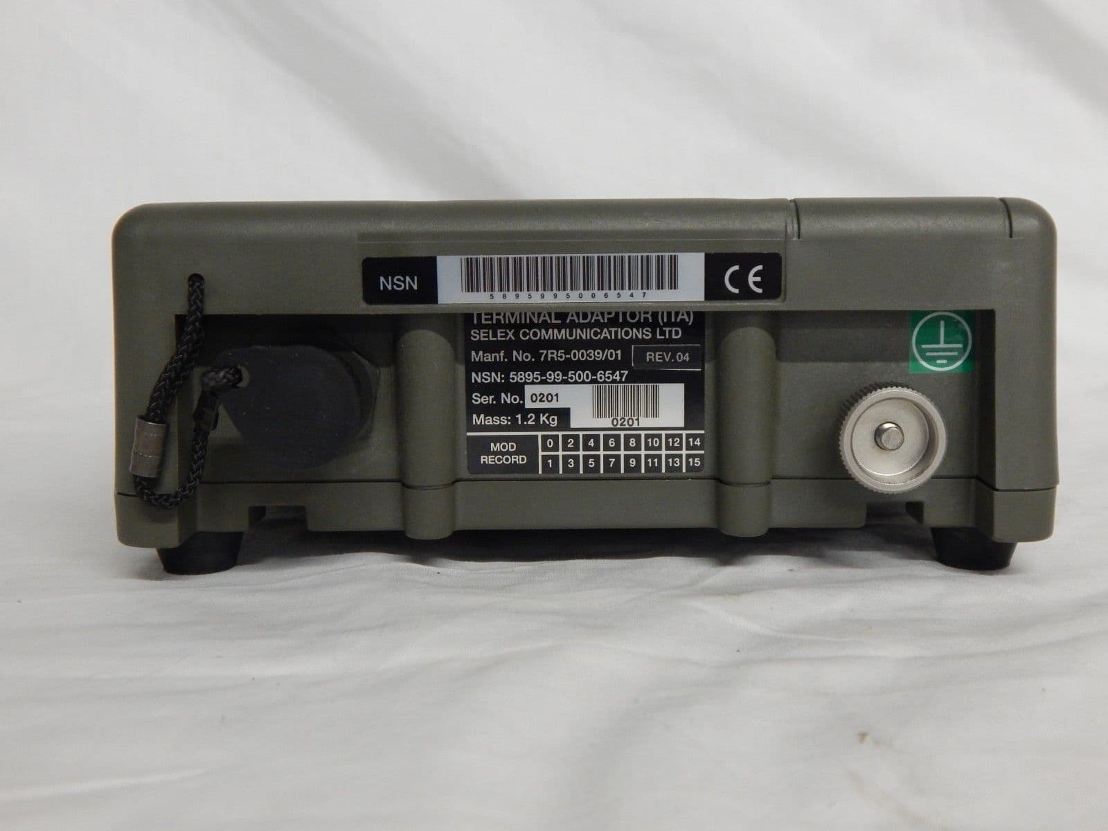 Selex Sentinel ISDN Terminal Adaptor Part No 7R5-0039/01 GR1B