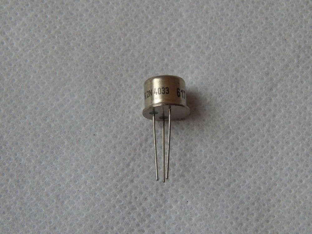 Silicon Bipolar Transistor PNP 2N4033 0 8W 80V 1A TO-39 3R1D EC46