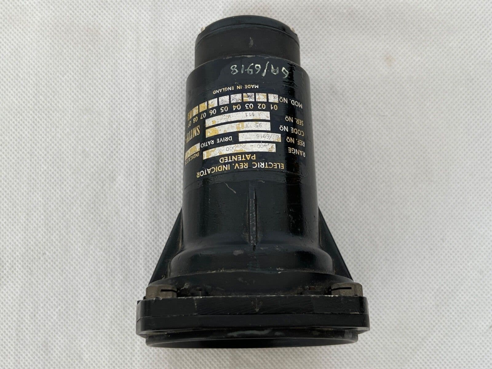 Smiths Aircraft Compressed Electric Rev Tachometer RPM Gauge D5D