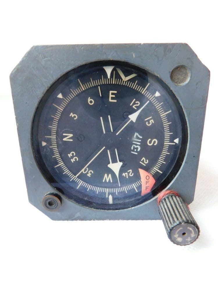 Sperry Gyrosyn Compass Indicator Model C-6 1R7B