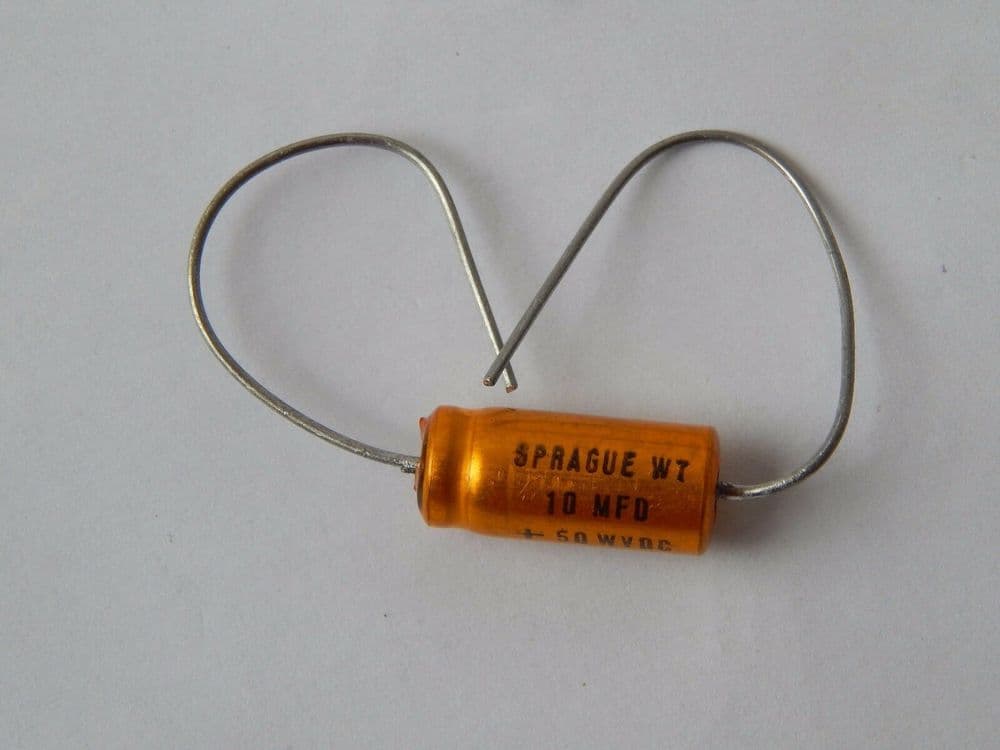 Sprague 10 F Capacitor /- 1 Polypropylene 50VDC 3R1E EC52