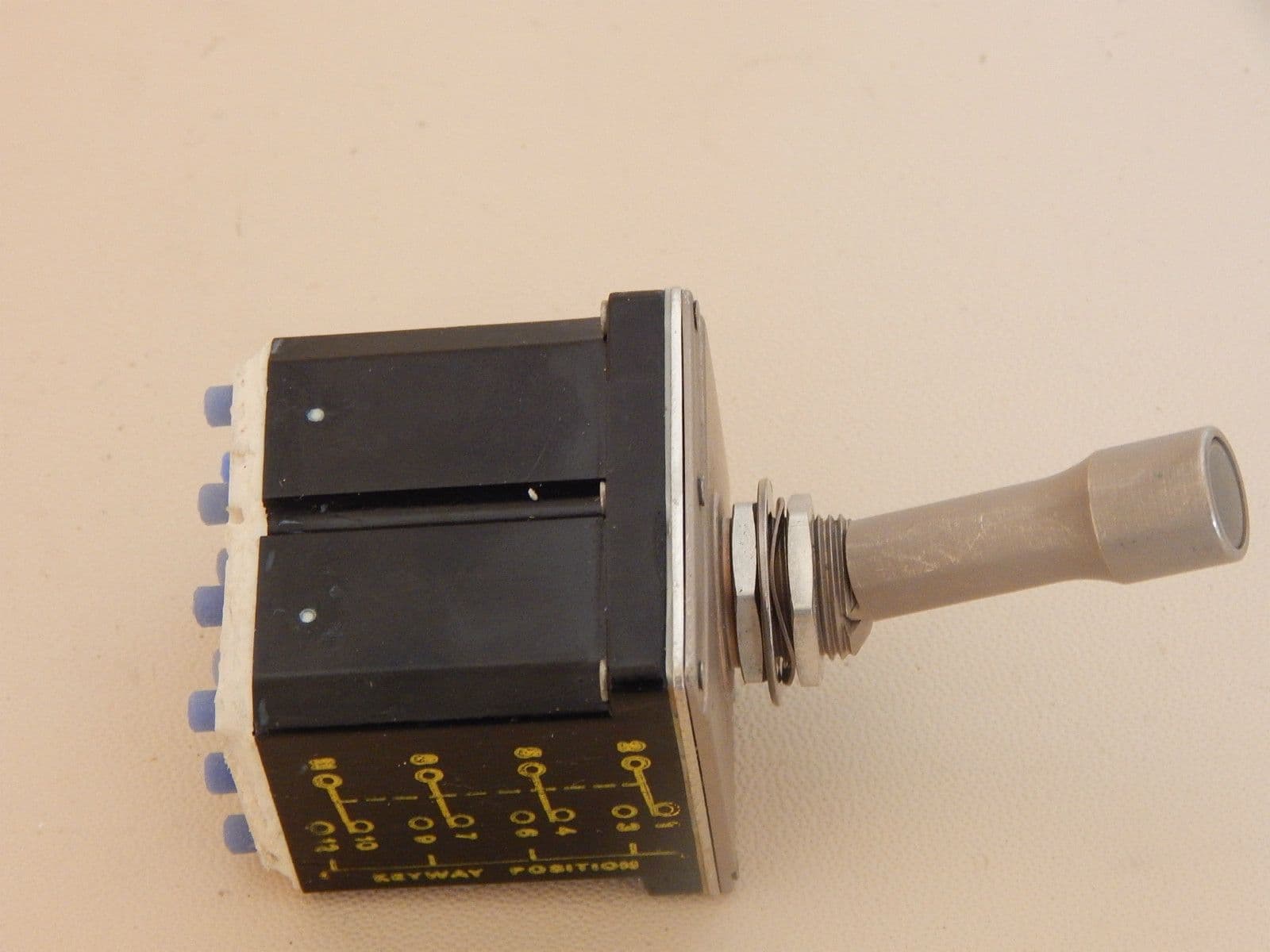 Tornado Aircraft 4 Pole Locking Toggle Switch On/Off P/No PAN6533-40E 1R3C
