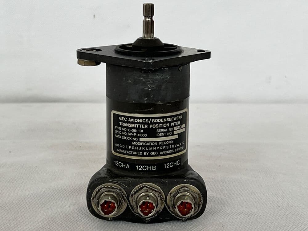 Tornado Aircraft ADV 1 EMC Pitch Position Transmitter From ZH559 1R10C