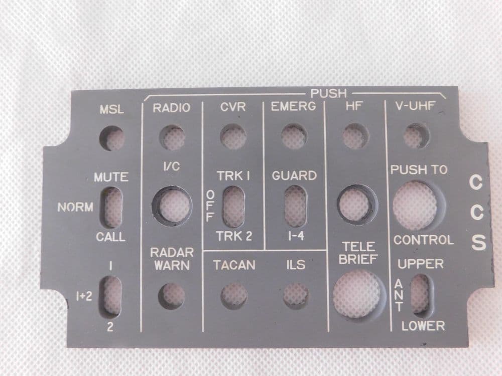 Tornado Aircraft CCS EL Facia Panel P5523 D4B