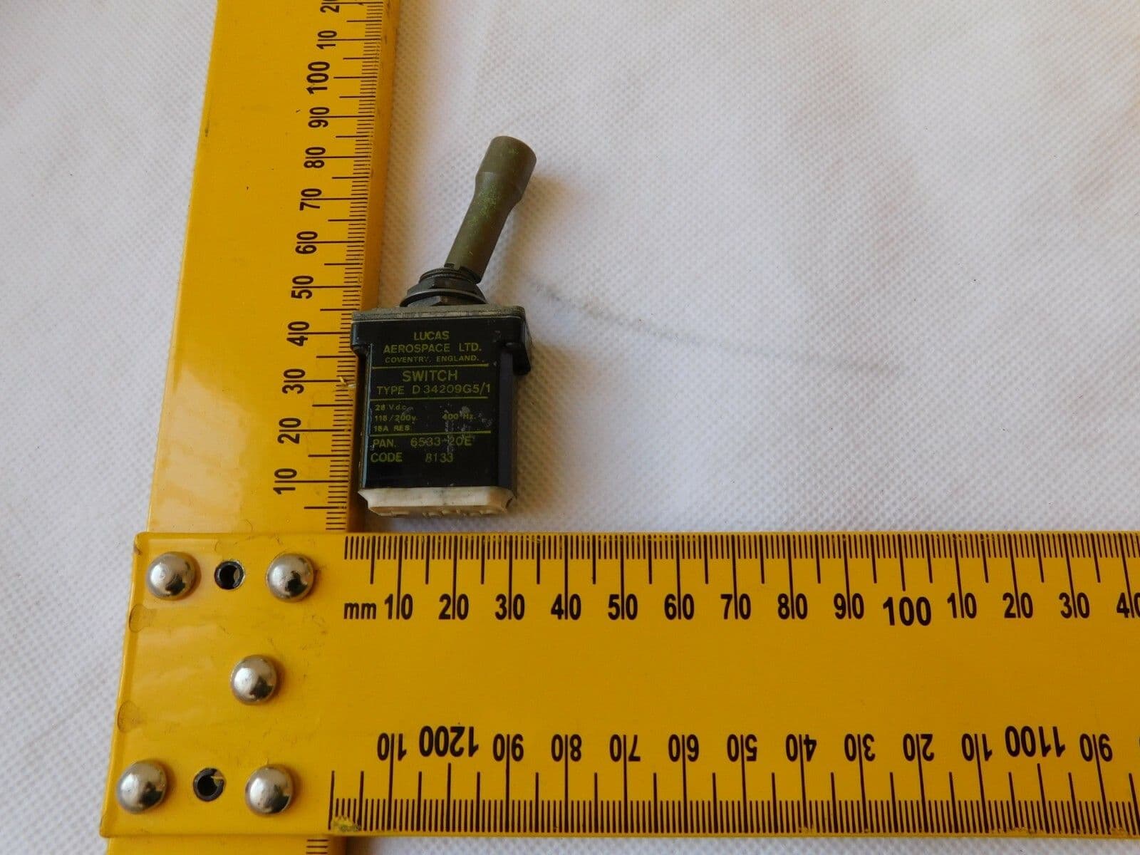 Tornado Aircraft Cockpit Locking 2 Way Toggle Switch Part No PAN6533 ...