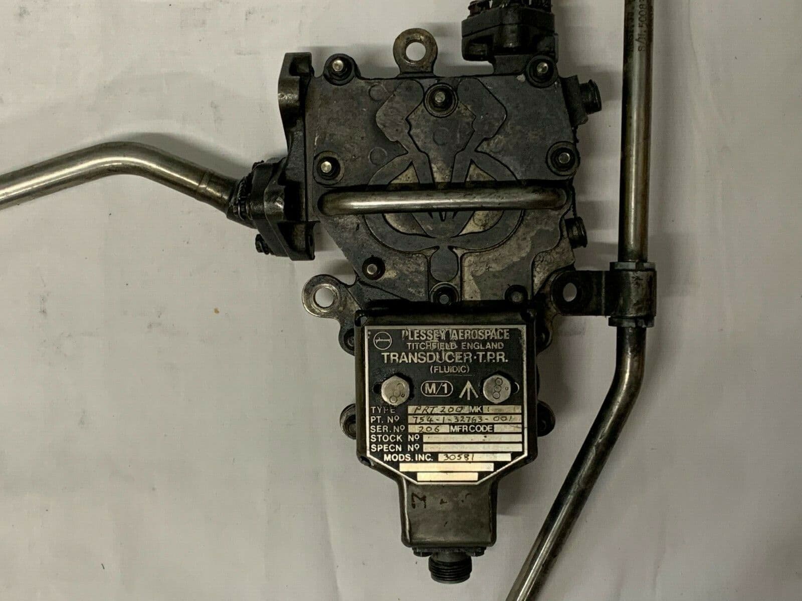 Tornado Aircraft Engine Fluidic Transducer T P R Type PRT200 GR401B