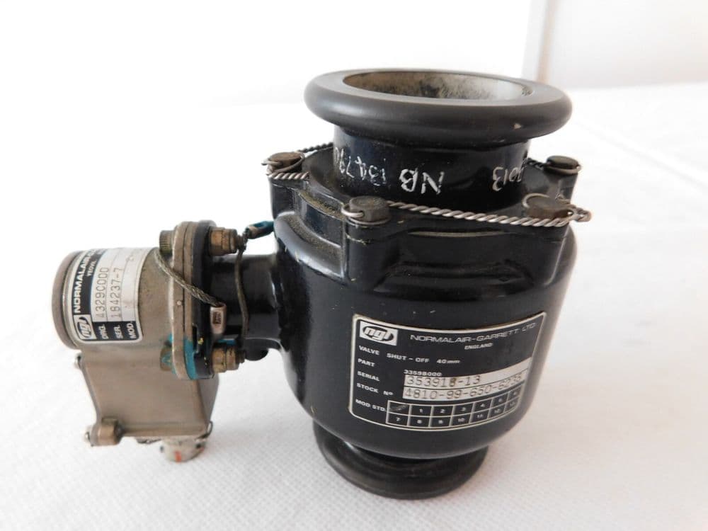 Tornado Aircraft F3 Rain Dispersal 40mm Solenoid Shut Off Valve ZE160 D6B