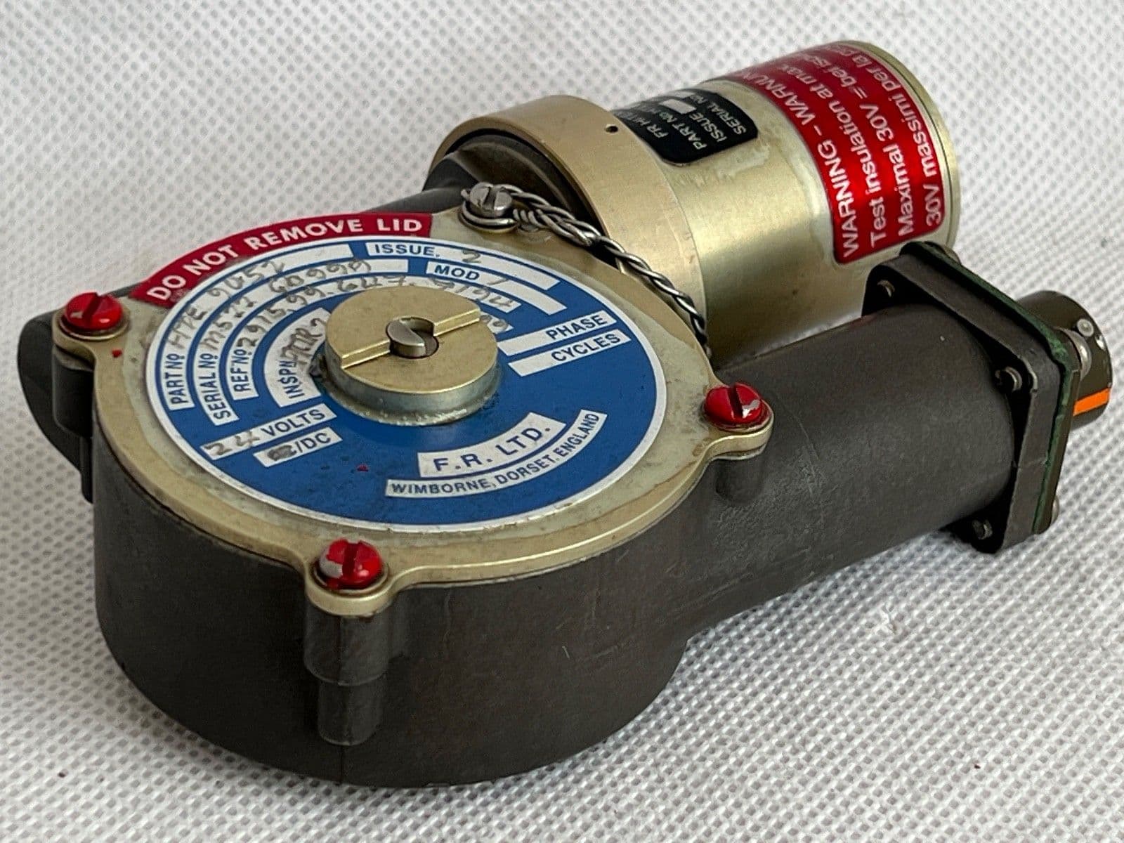 Tornado Aircraft Press Vent Rotary Actuator From ZE736 HTE9052 1R8C