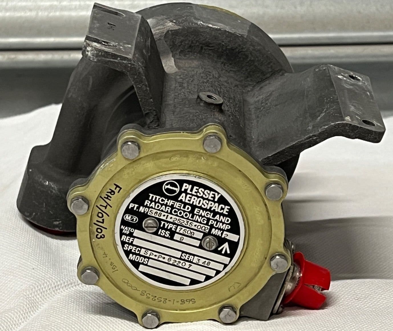 Tornado Aircraft Radar Cooling Pump MK2 568-1-25235-002 GR402B