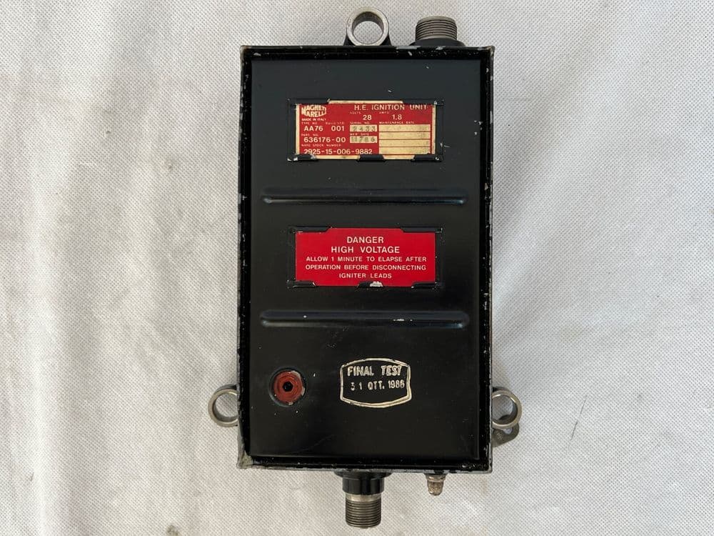 Tornado Aircraft RB199 High Energy Ignition Unit 28V 1 8A Type AA76 D6D