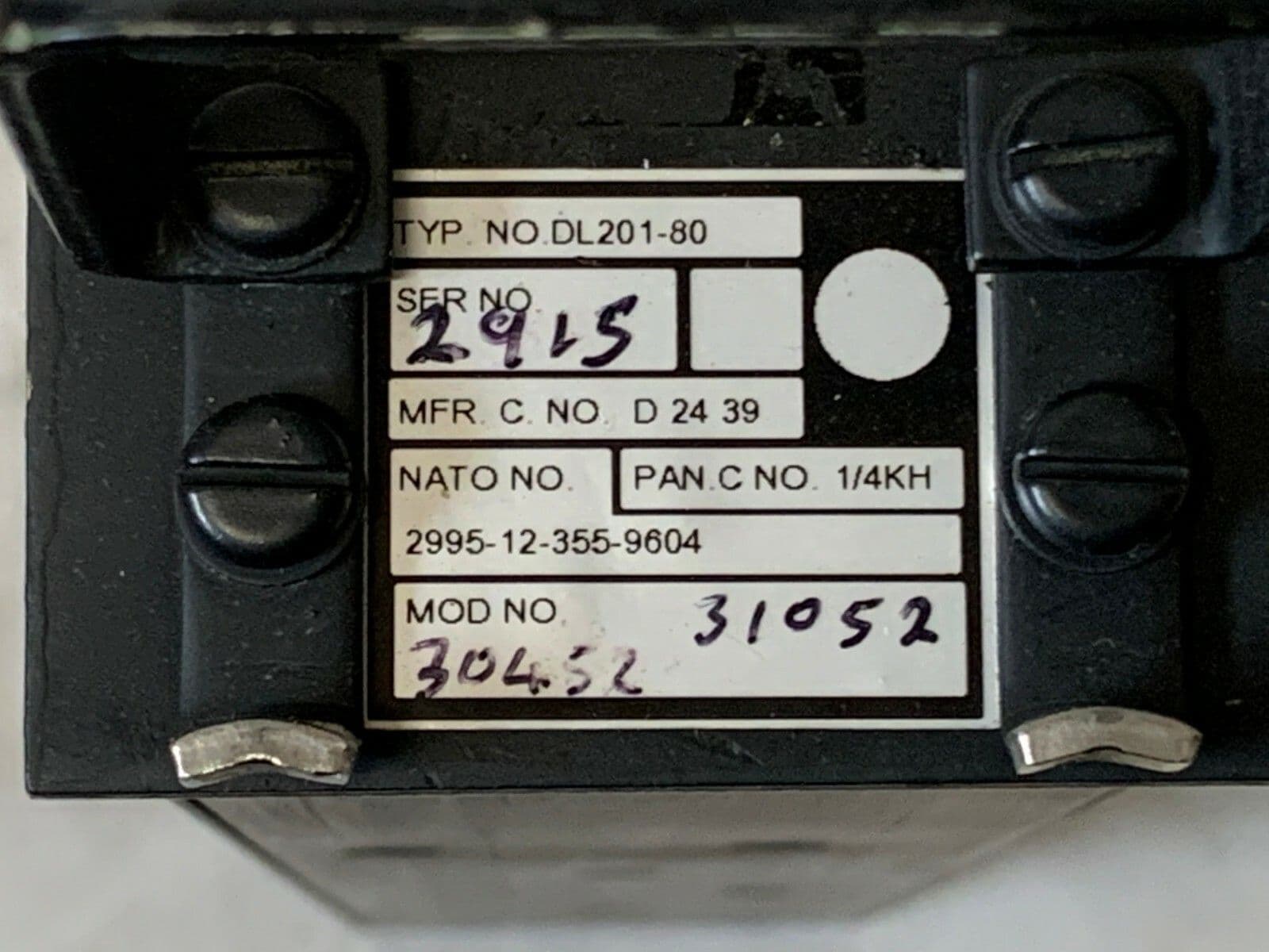 Tornado Aircraft Vibration Warning Amplifier Type DL201-80 GR402D