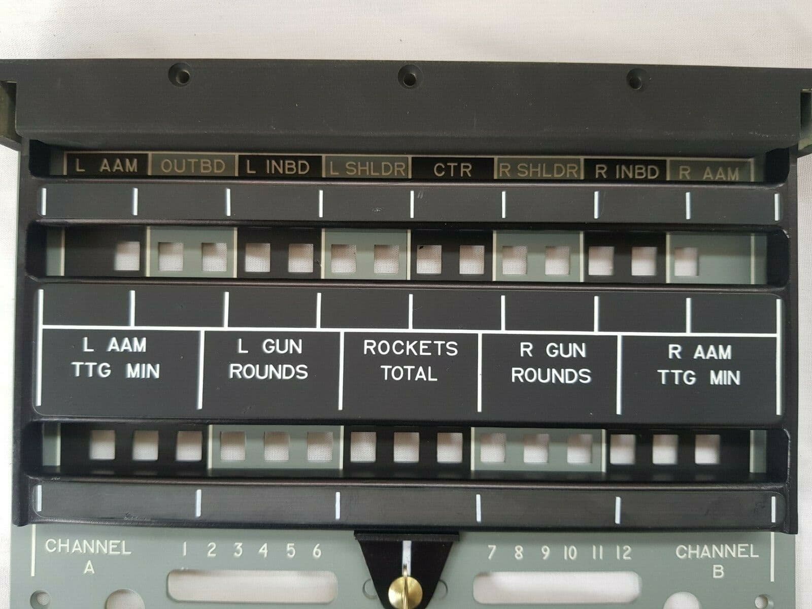 Tornado Aircraft Weapon Programming Unit Front Panel 1R1D