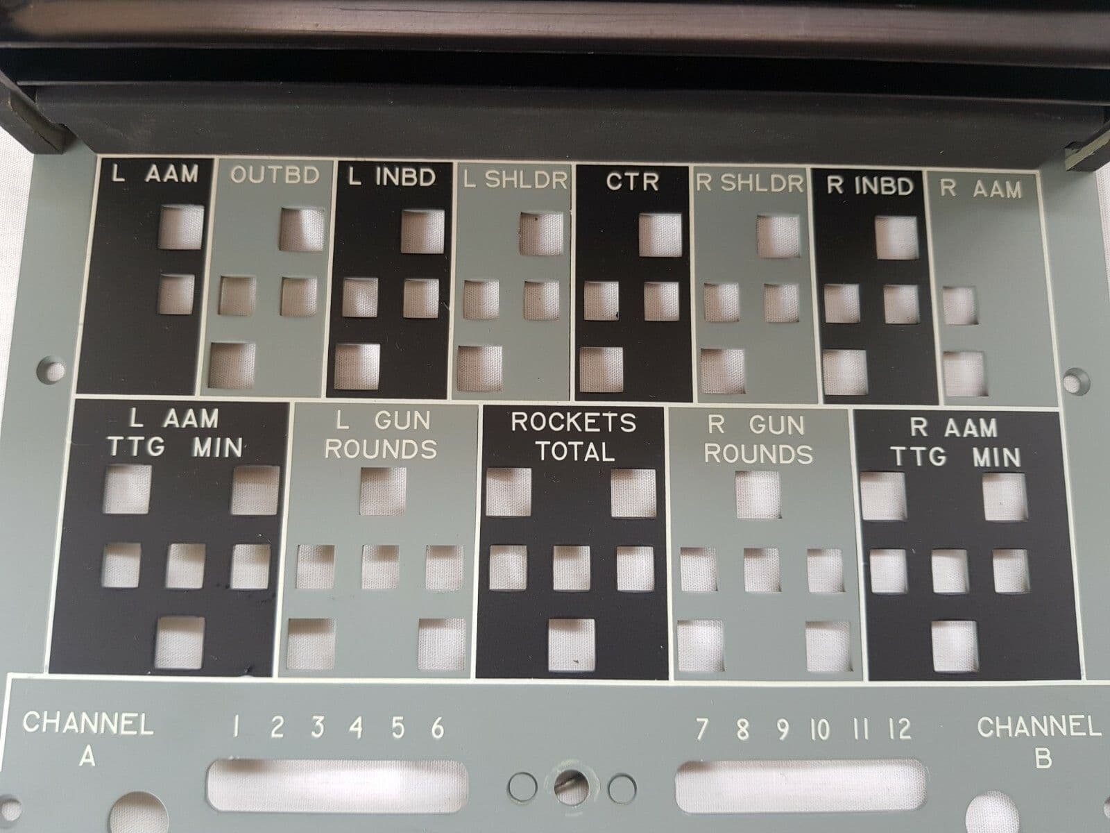 Tornado Aircraft Weapon Programming Unit Front Panel 1R1D