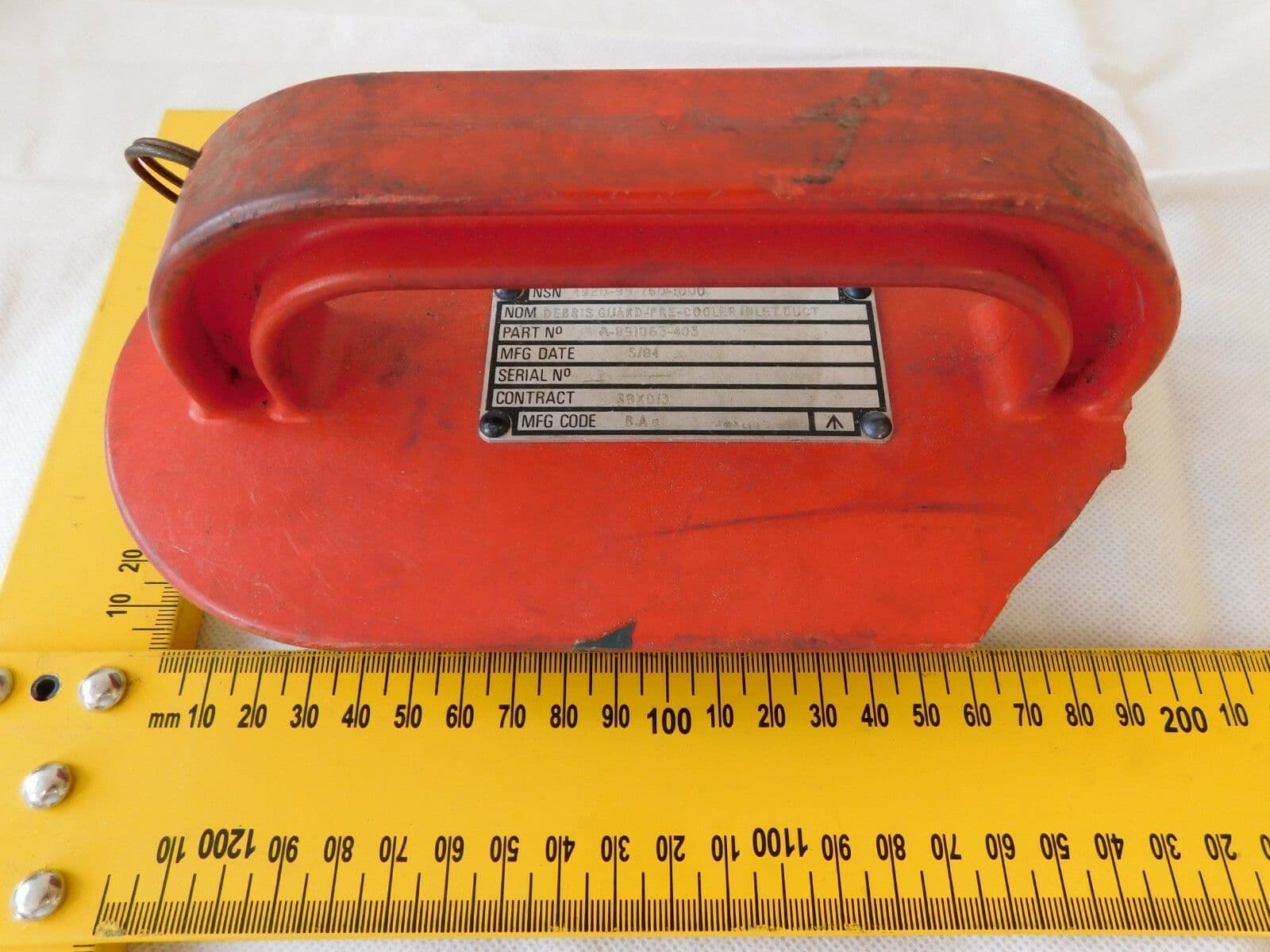 Tornado F2 Aircraft Pre Cooler Inlet Duct Debris Guard From ZD941 1R6B