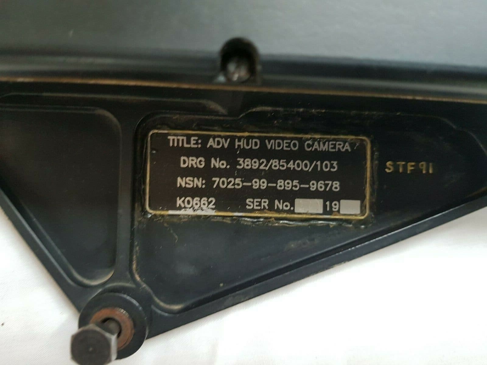 Tornado F3 HUD Video Camera From Aircraft ZE206 GR5B