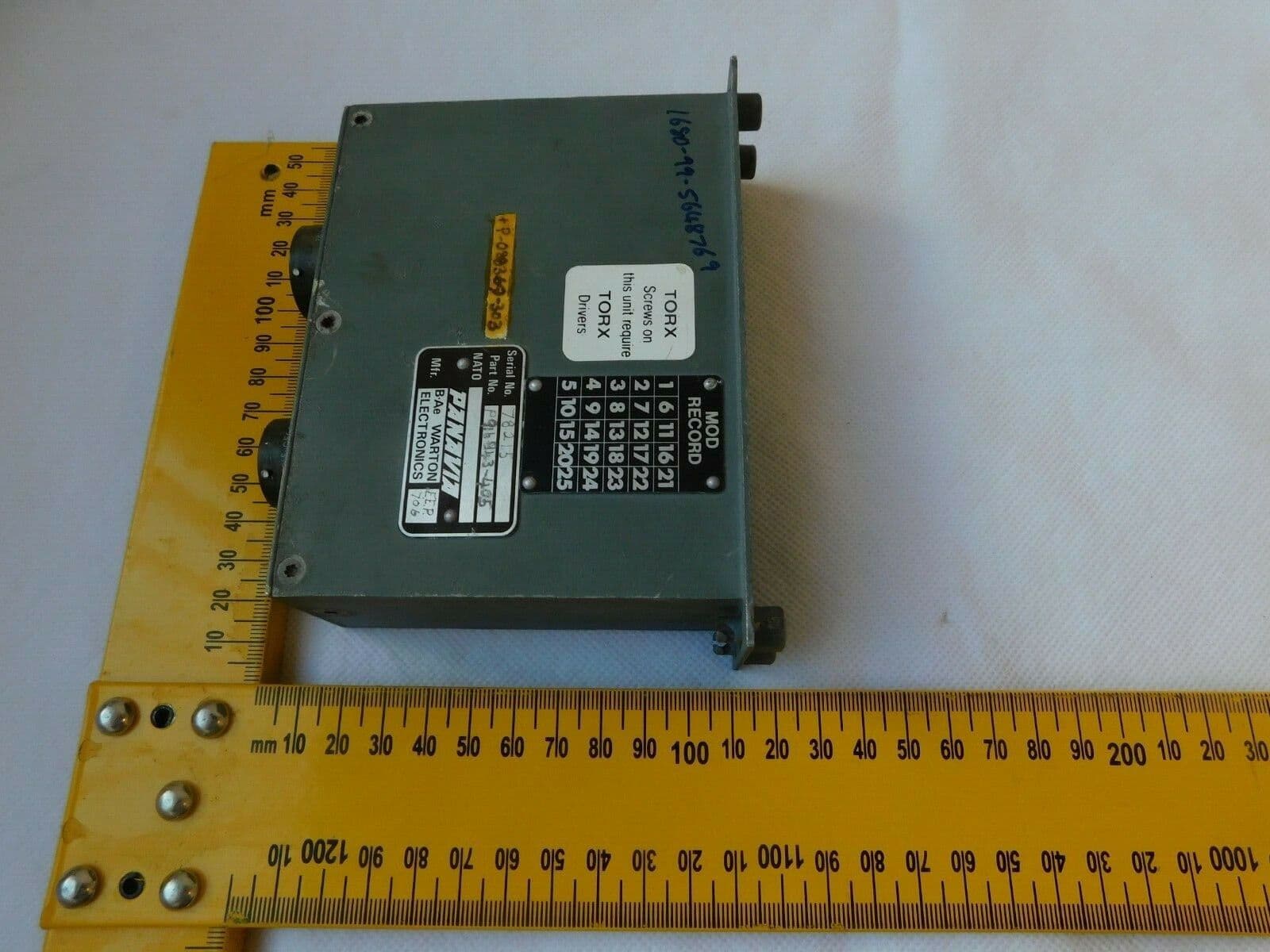 Tornado GR1A Aircraft Interface Control Warning Panel From ZG706 1R15B