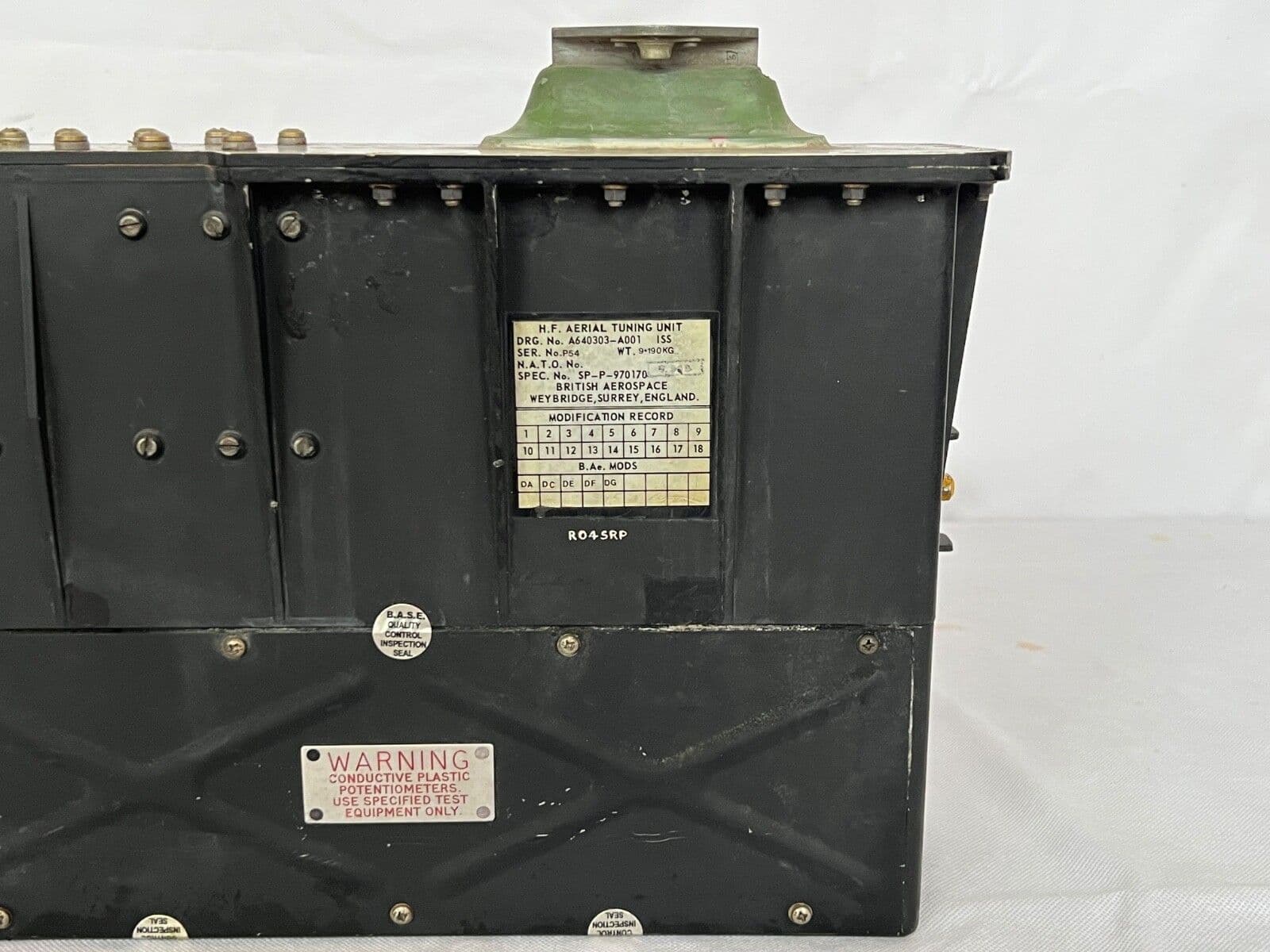 Tornado GR4 Aircraft ATU HF Antenna Tuning Unit From ZA607 PL62