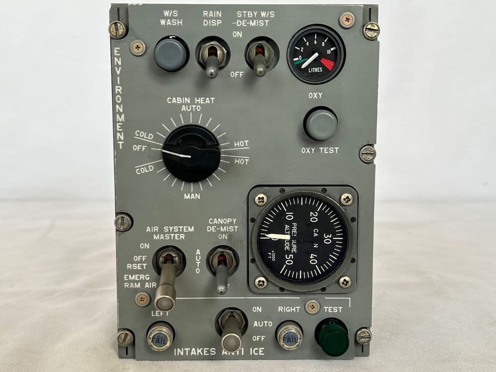 Tornado GR4 Aircraft Environmental Control Panel From ZG754 P-089237 ...