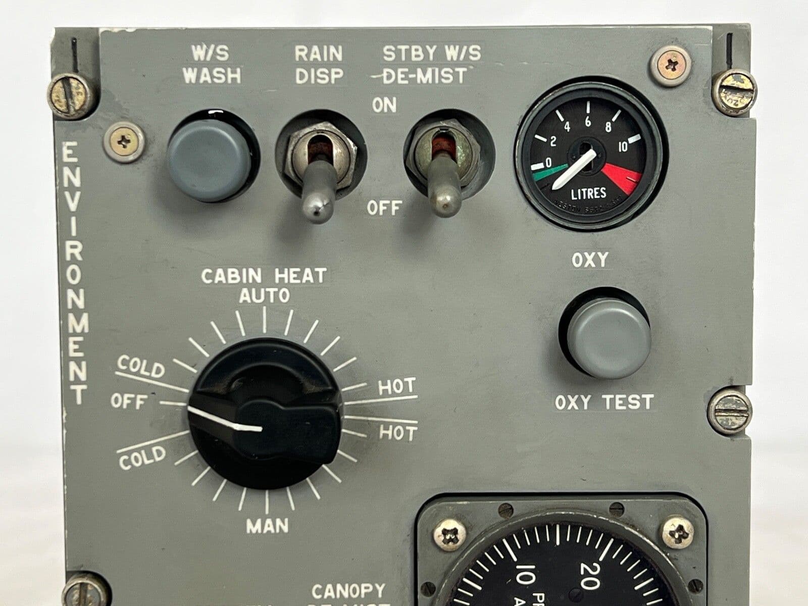 Tornado GR4 Aircraft Environmental Control Panel From ZG754 P-089237 ...