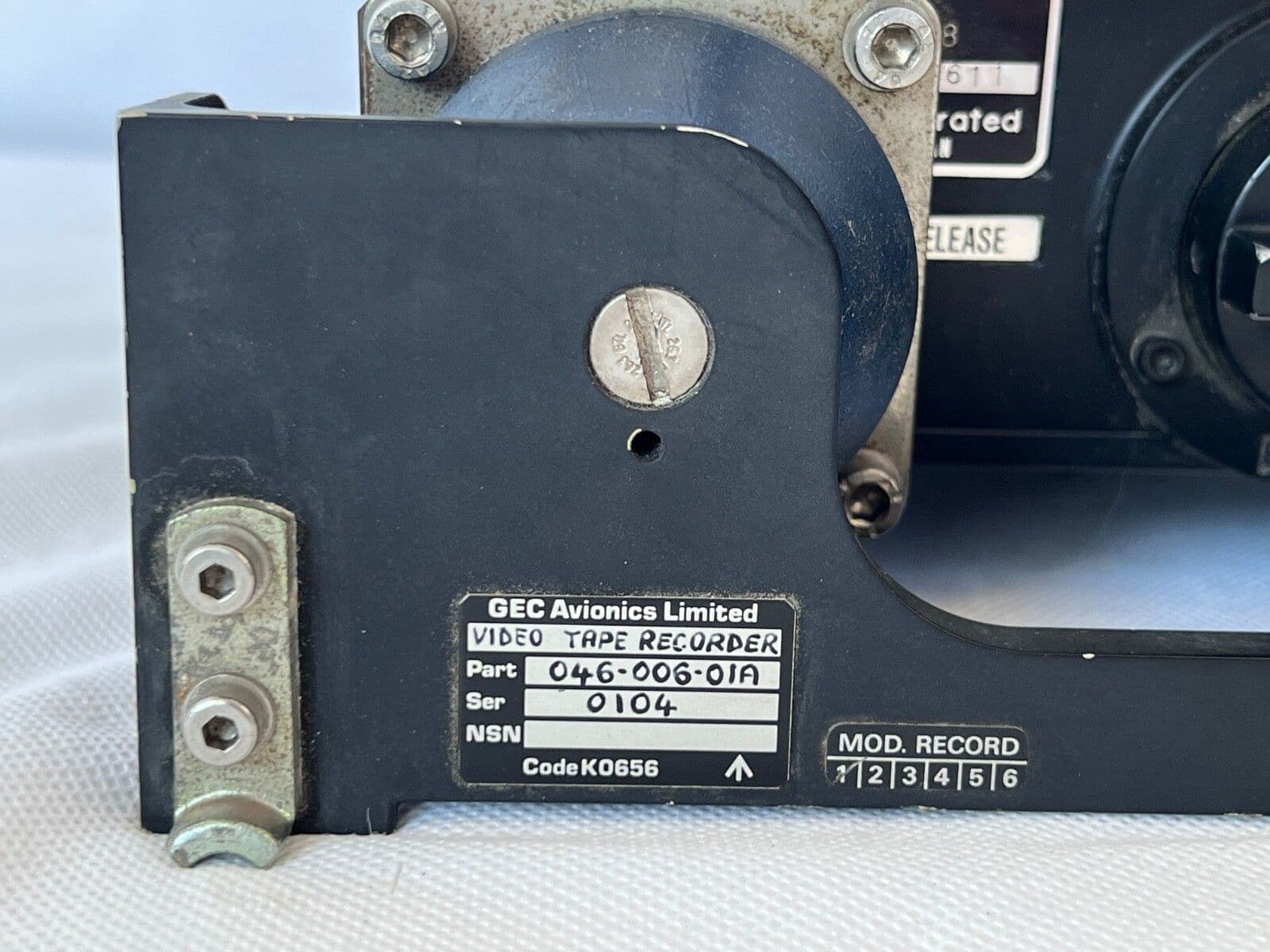 Tornado GR4 Aircraft V301 AirborneS-VHS VCR Video Tape Recorder 046-006 ...