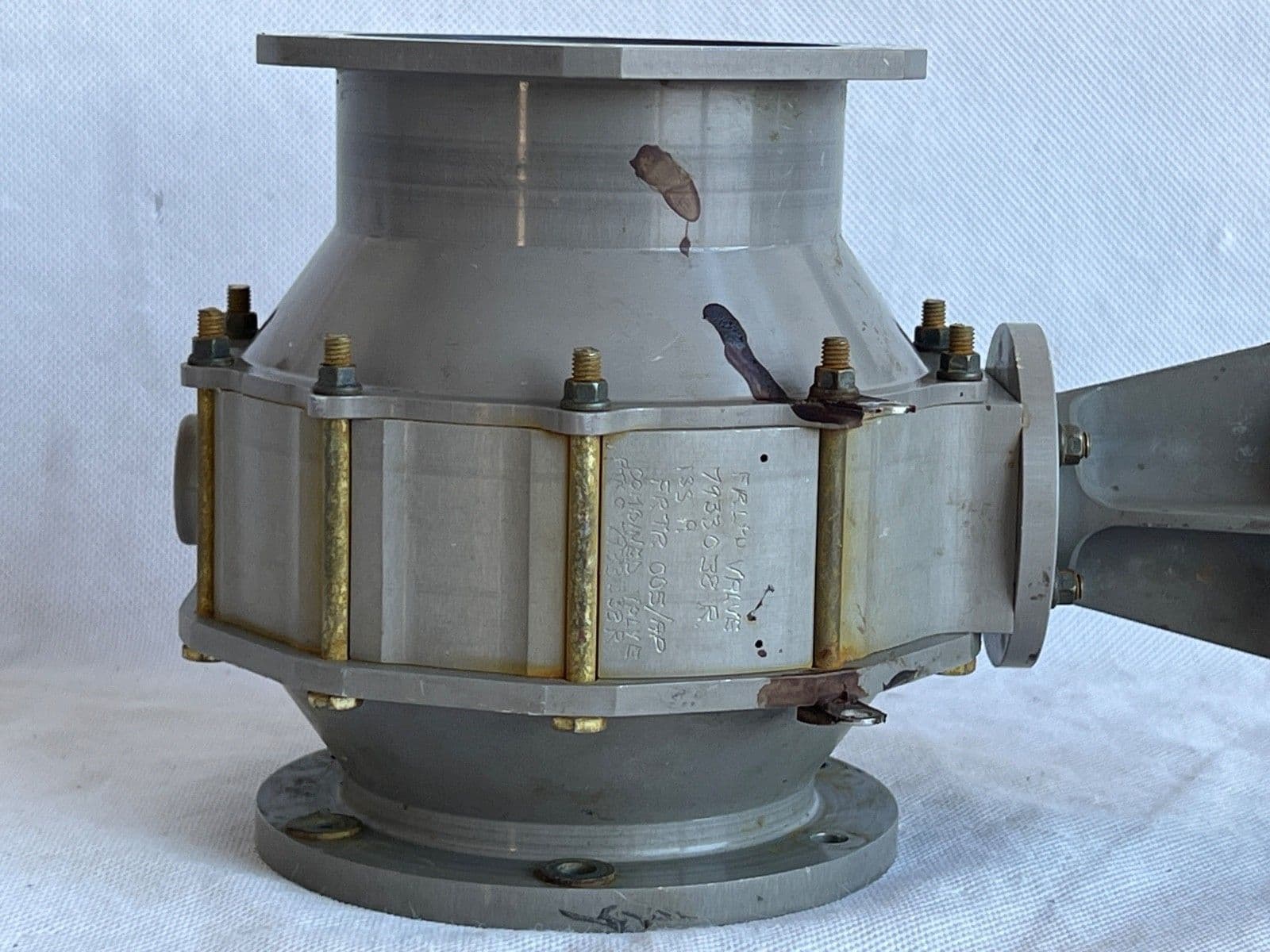 VC10 Aircraft 3" Fuel Isolation Valve Assembly From XV107 1R8E