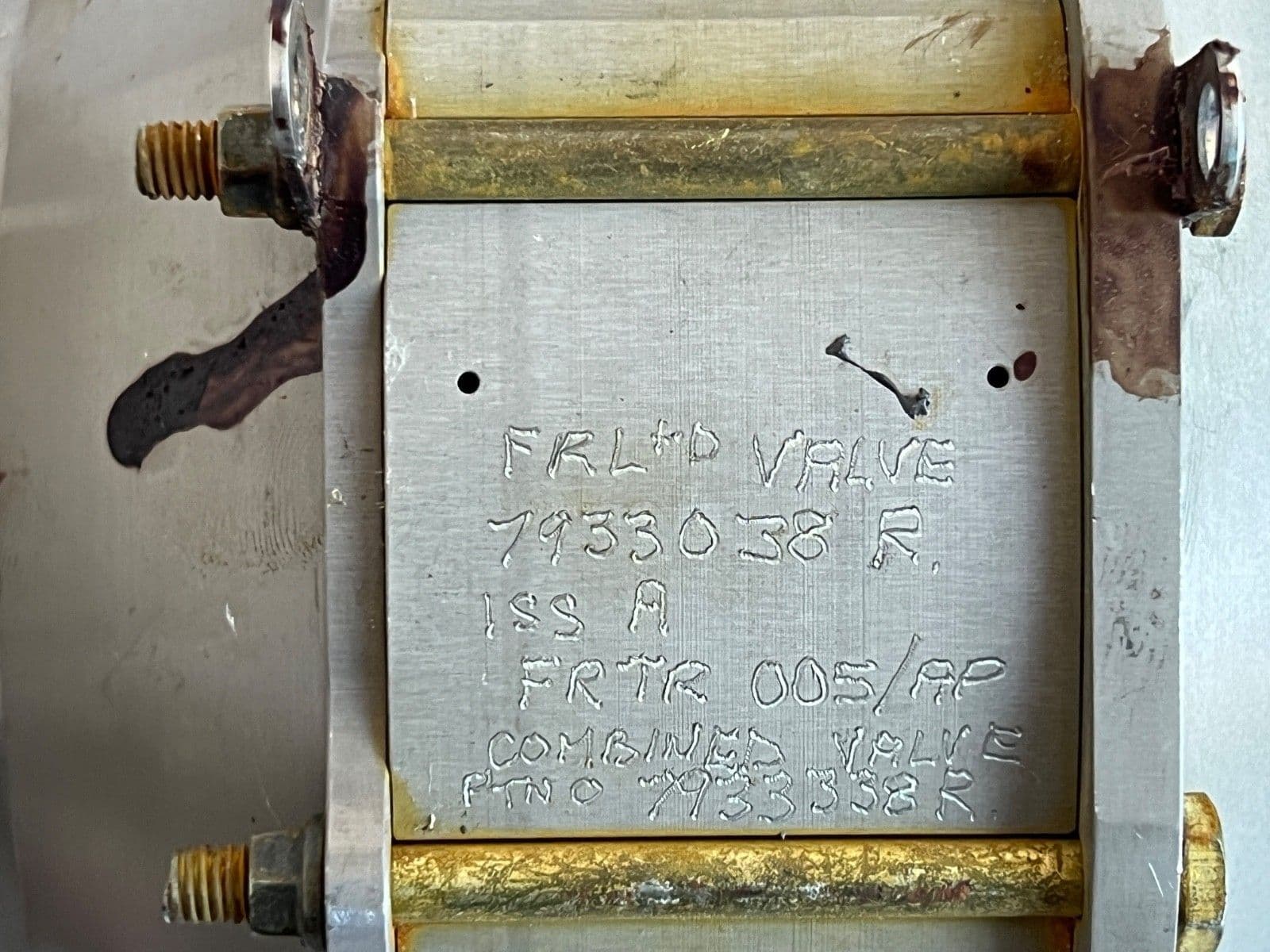 VC10 Aircraft 3" Fuel Isolation Valve Assembly From XV107 1R8E